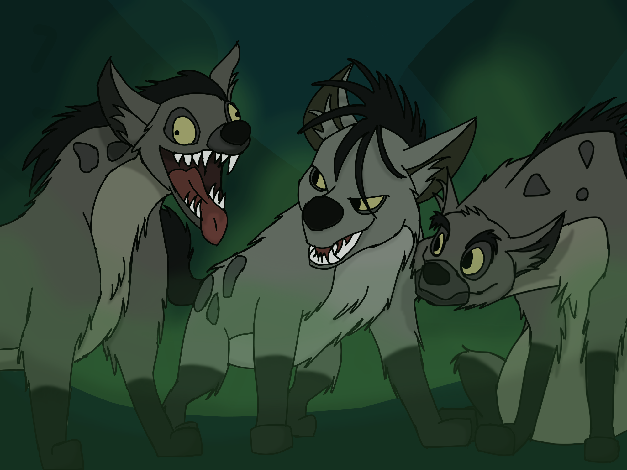 Hyenas Temmie - Illustrations ART street