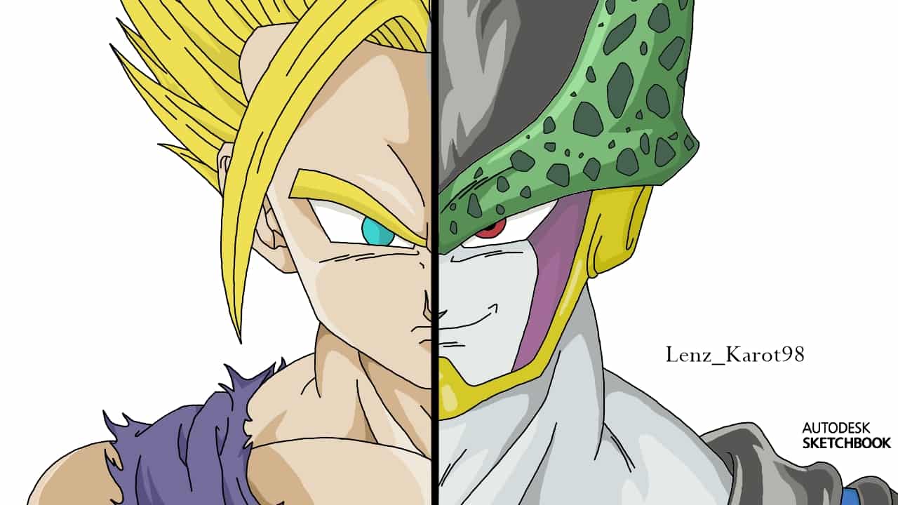 Gohan SSJ2 VS Perfect Cell Lenz_Karot98 - Illustrations ART street