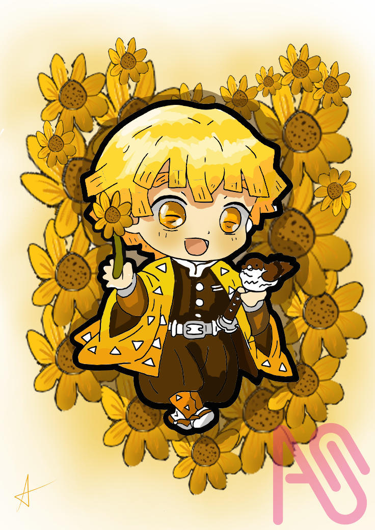 yellow flowers ashly.r24 - Illustrations ART street