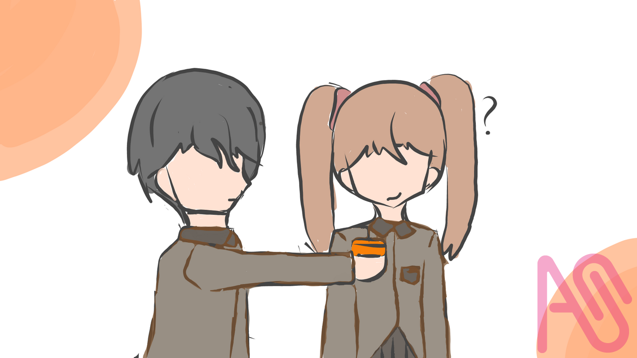 Hitoshi gift drink for yuki Aneko akaneshi - Illustrations ART street