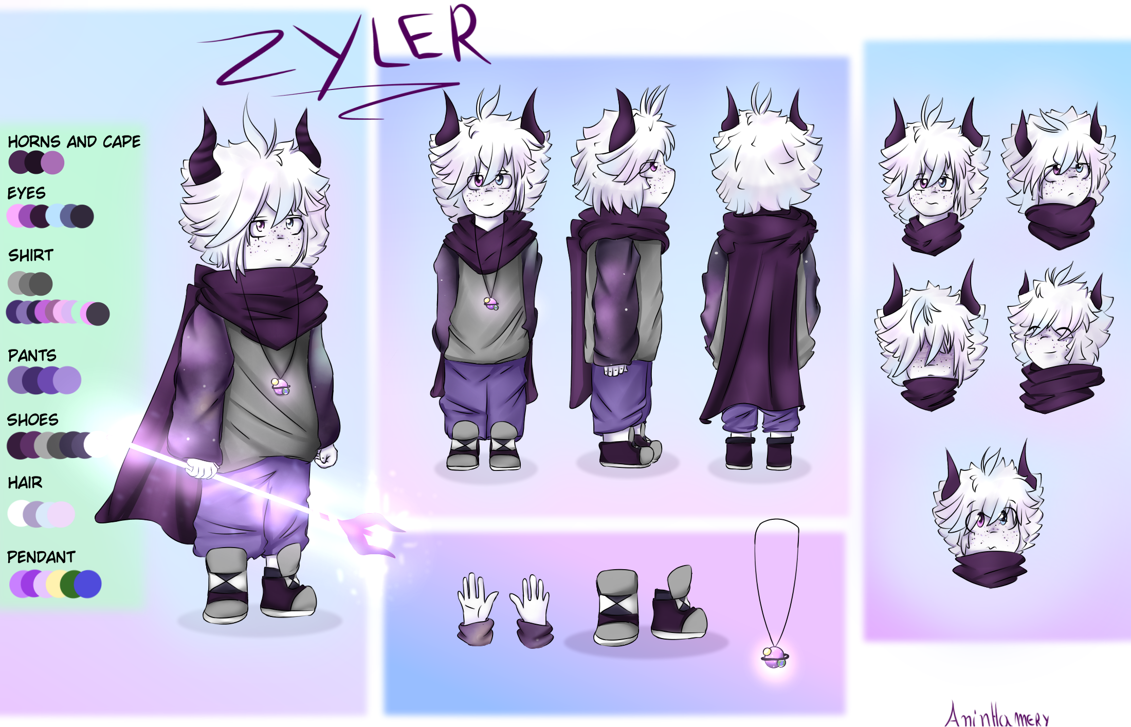 Zyler estudo do personagem aninhamery - Illustrations ART street