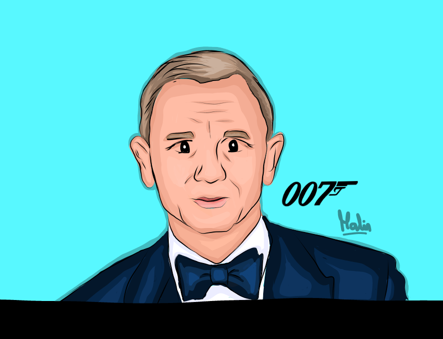 Daniel Craig 007 MÂNGLIFE - Illustrations ART street