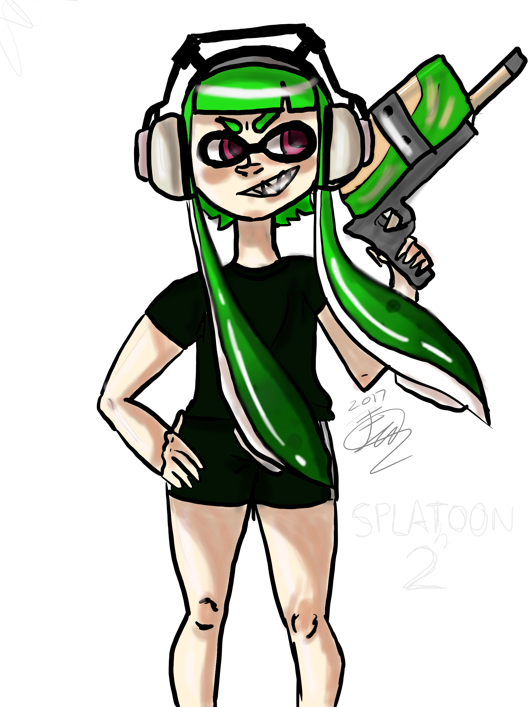 inkling girl (first drawing, please don't hate) Help - Illustrations ...