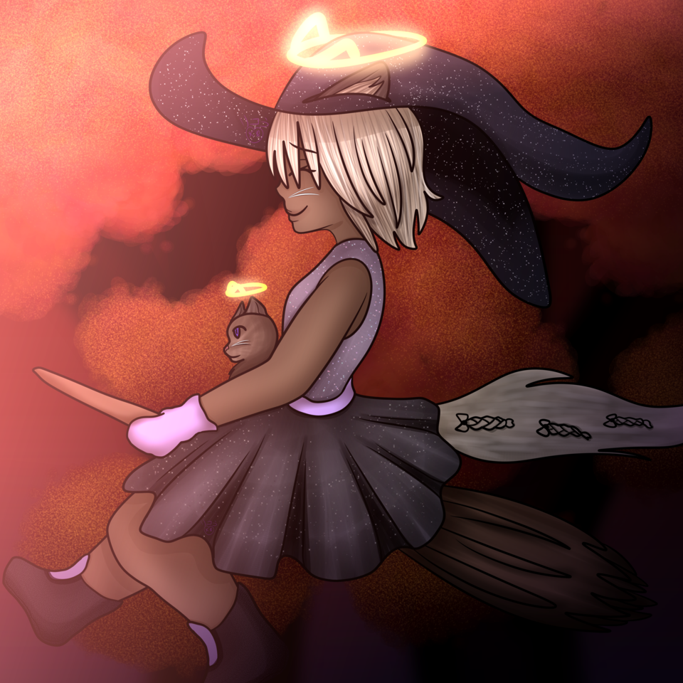 Broom Ride (Nadia & Seremia) Konaki Rikou - Illustrations ART street