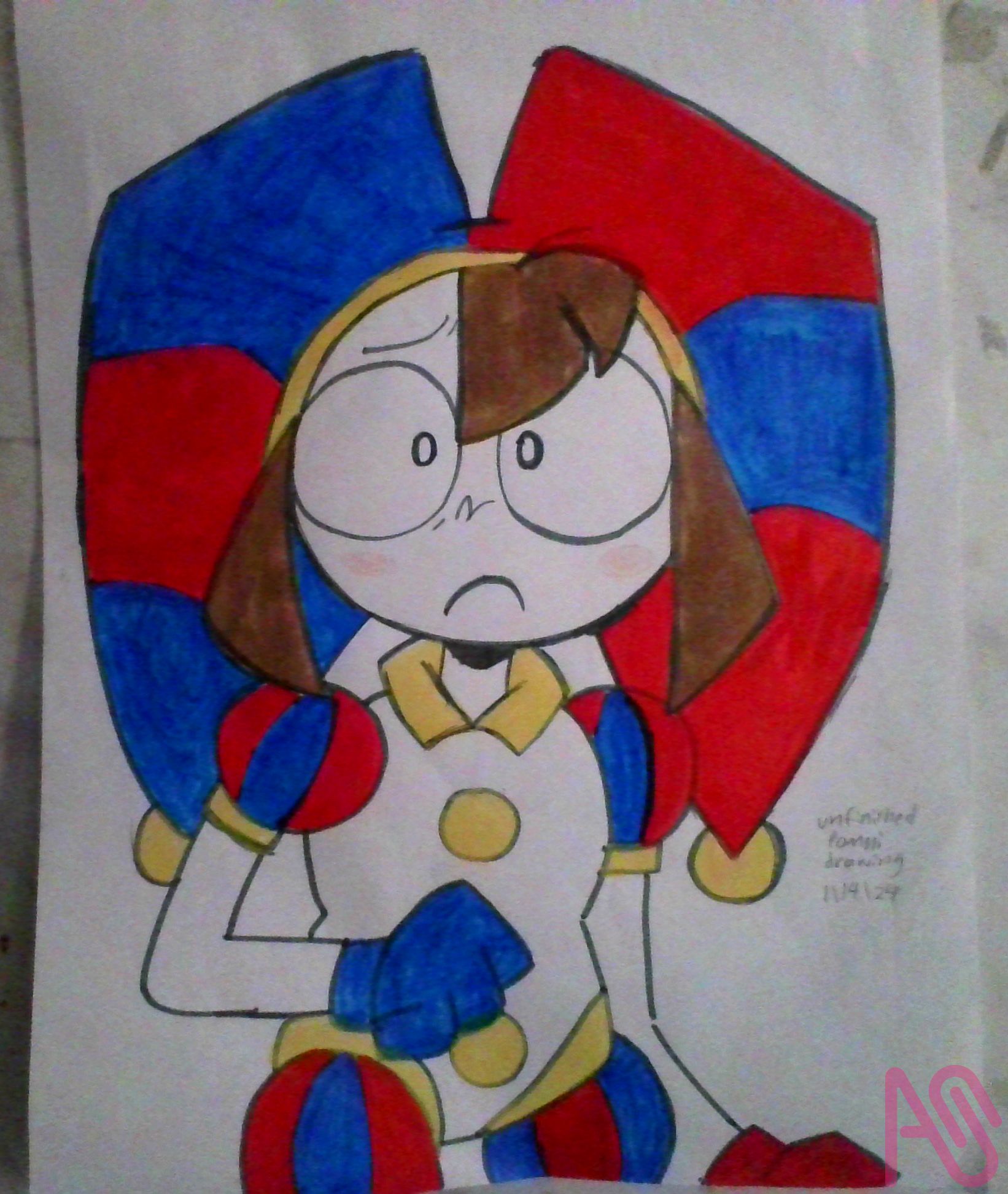 Unfinished Pomni drawing ⭐☆BRI'S_V0iD☆⭐( ITS KRIMA!!!) - Illustrations ...
