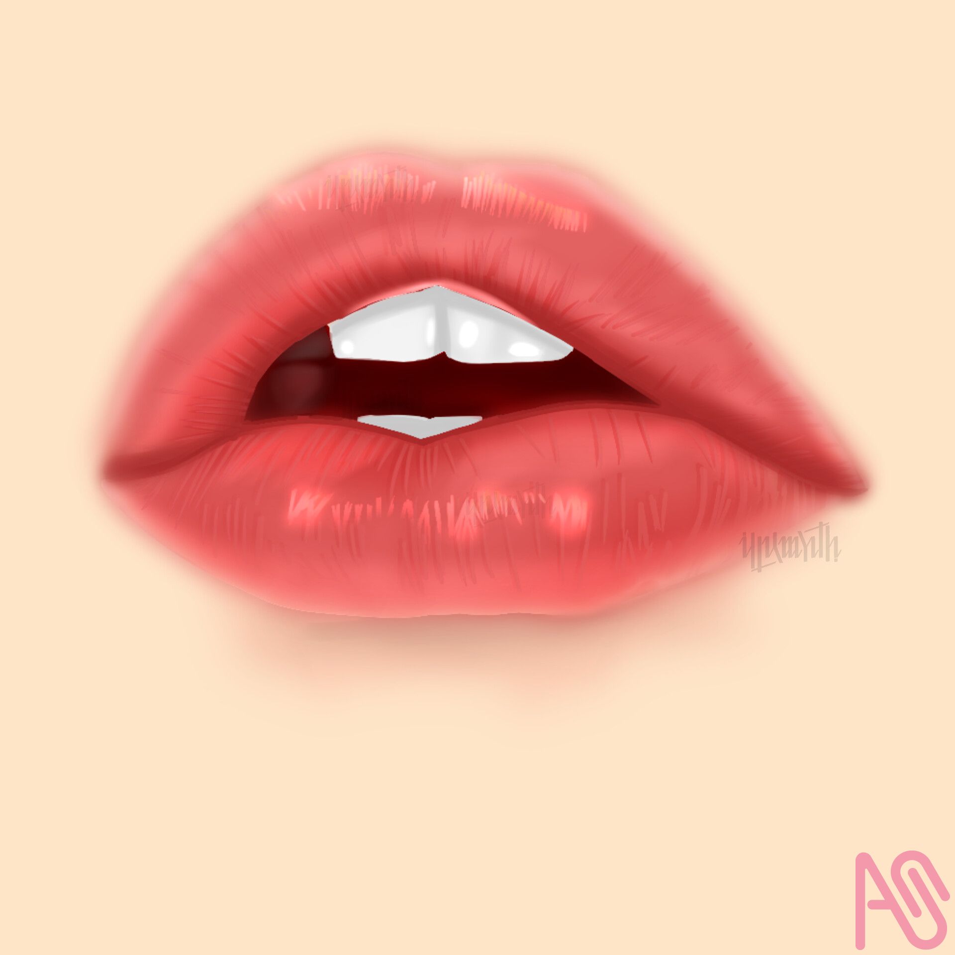 Digital drawing study - lips ILLUMYTH - Illustrations ART street