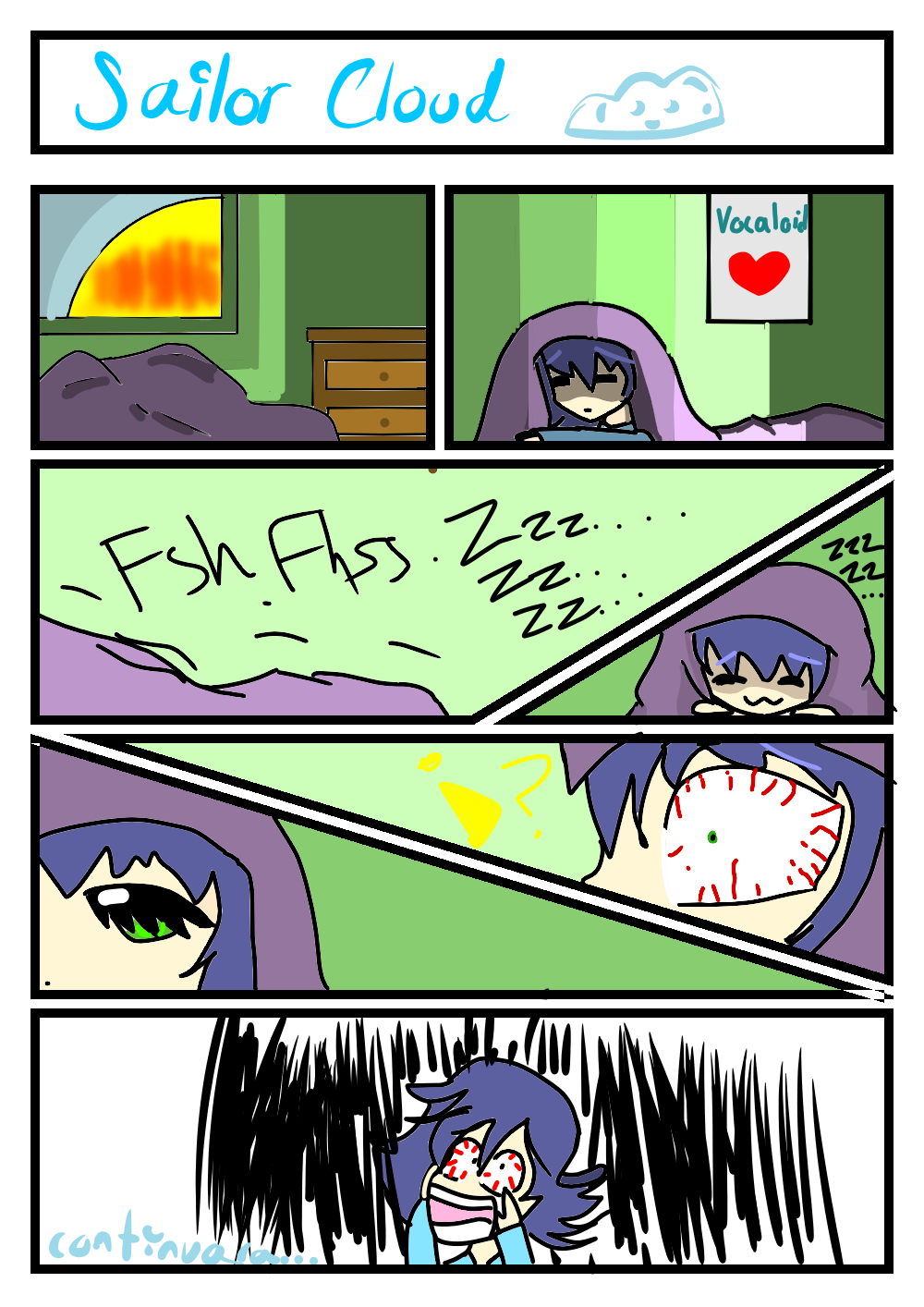 Sailor Cloud (•~•) #1 episode Ut4Maki - Illustrations ART street