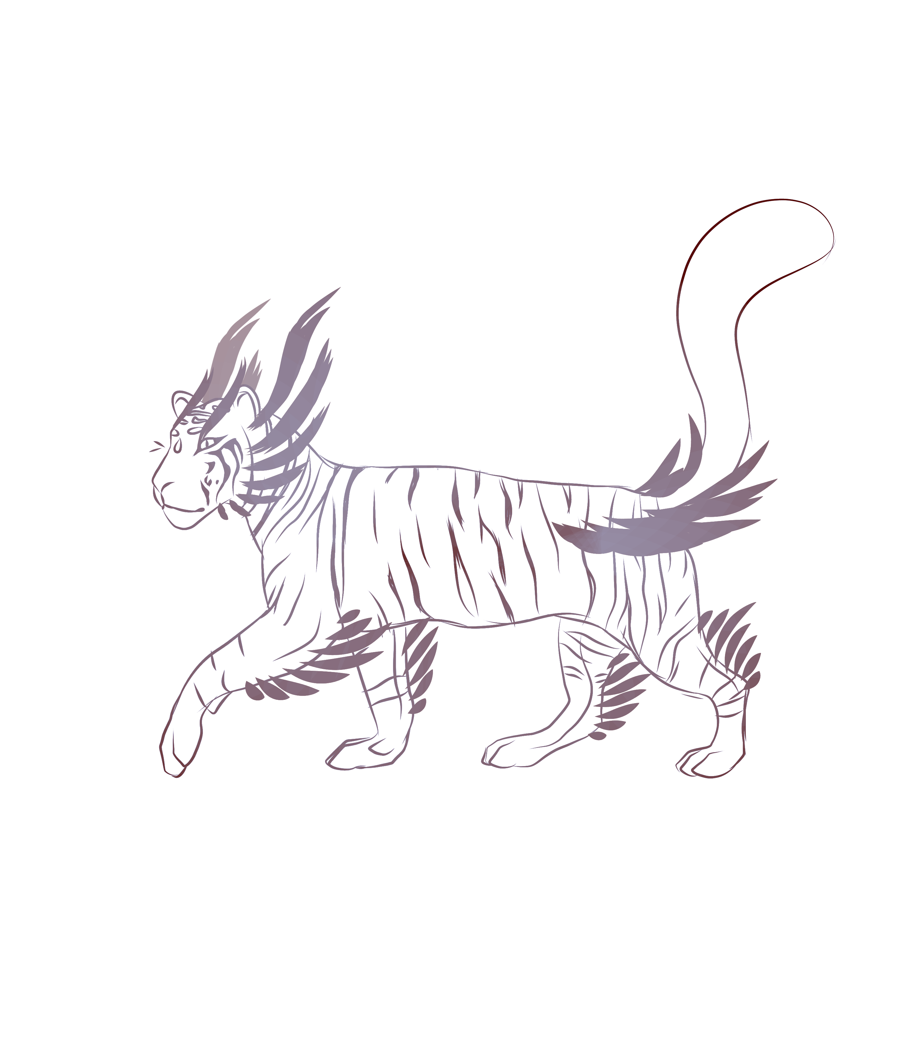 Tiger sub species oc #iPad_raffle Allurix - Illustrations ART street