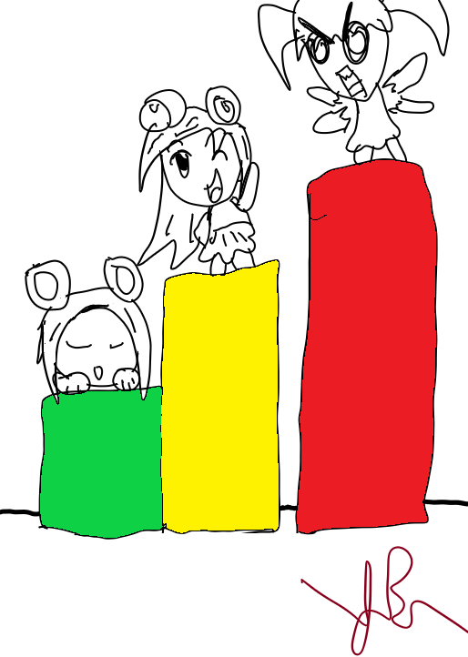 Green, Yellow, Red Yebi world craft - Illustrations ART street