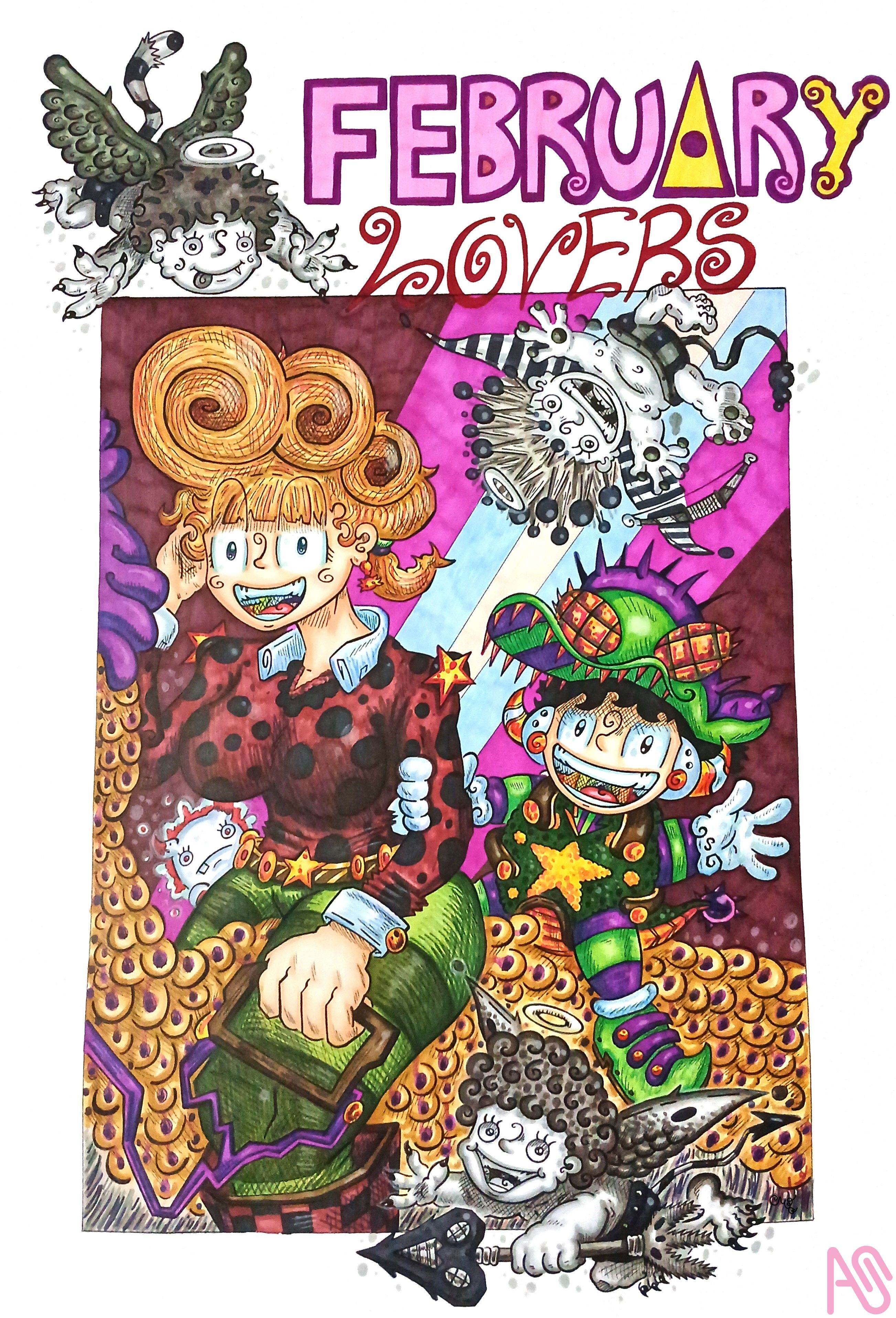 One Tale - February Lovers !!! MSALAMANDRA - Illustrations ART street