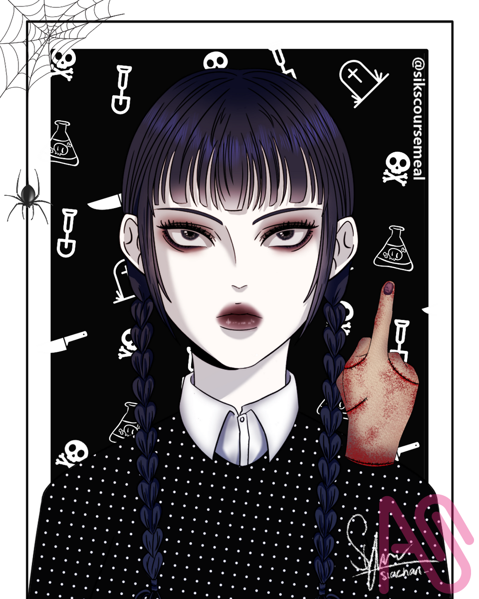 WEDNESDAY ADDAMS ポイーPoyy - Illustrations ART street