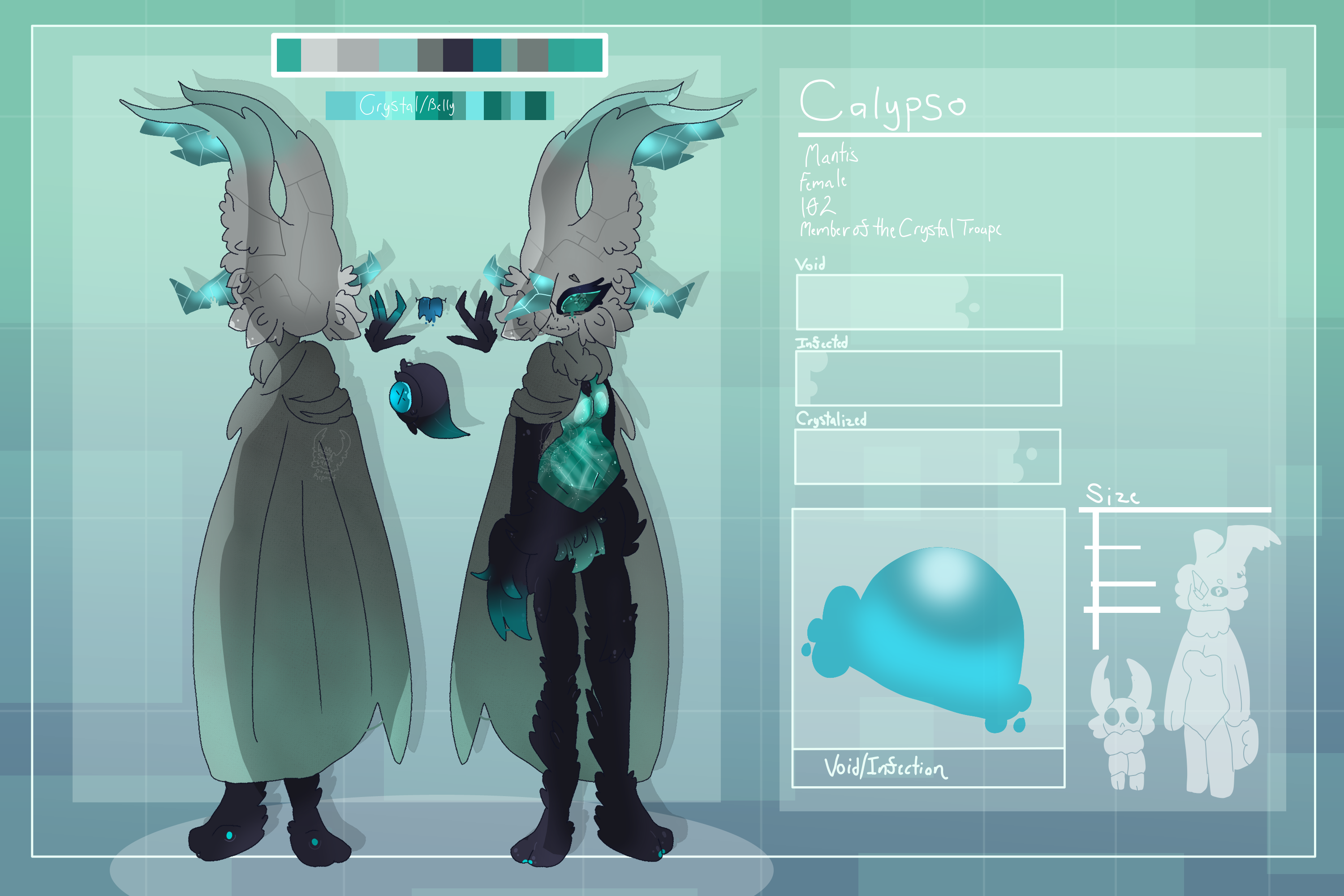 (Updated) Calypso Ref Sheet ☆♡HuntiFluf♡☆ - Illustrations ART street