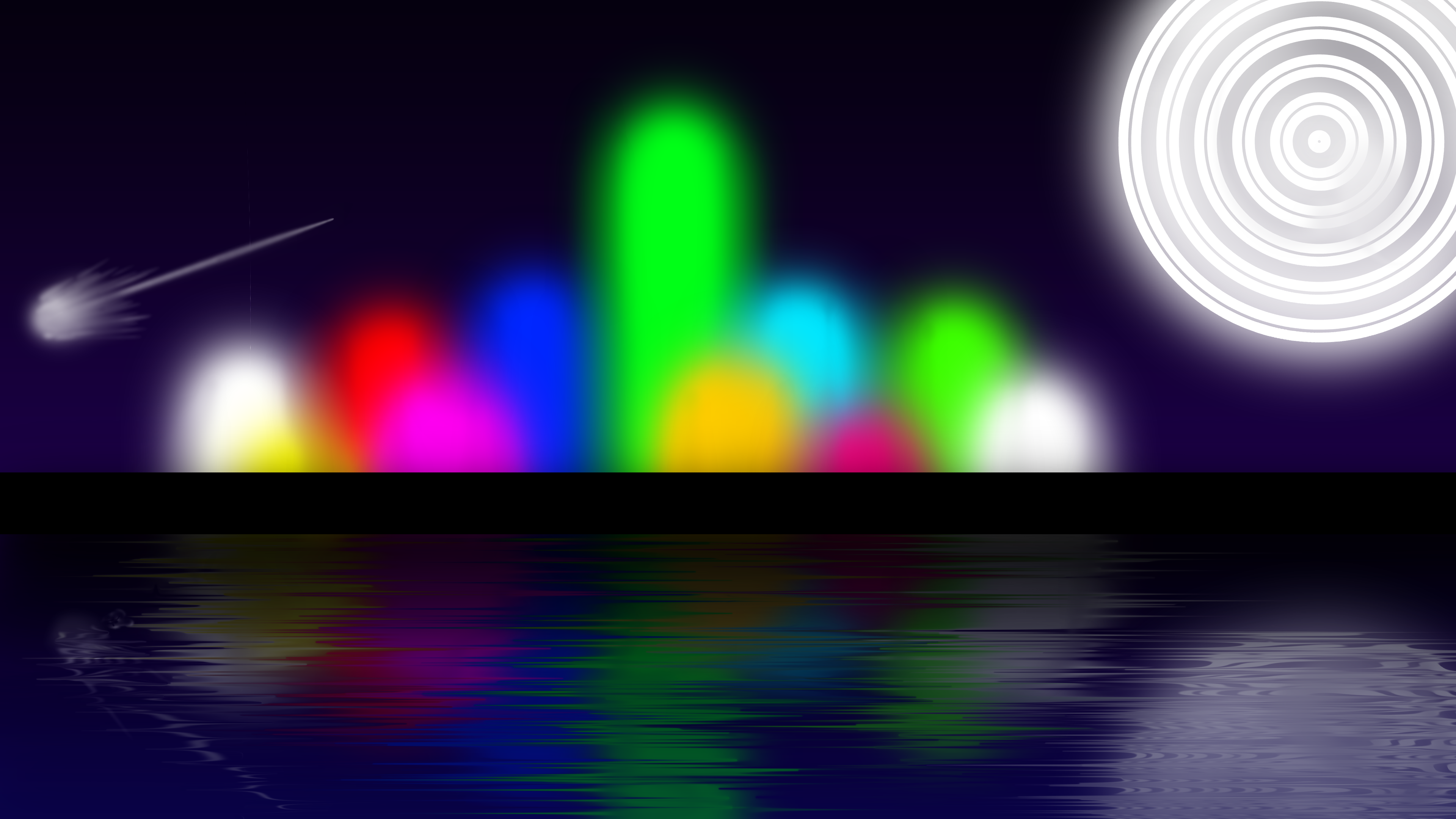 Neon skyline The Dog Botherer (tiktok) - Illustrations ART street