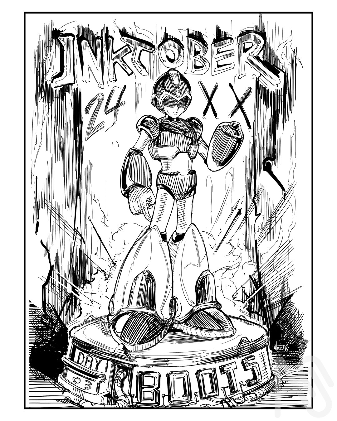 [Inktober24] 03 - Boots HRZGraph - Illustrations ART street