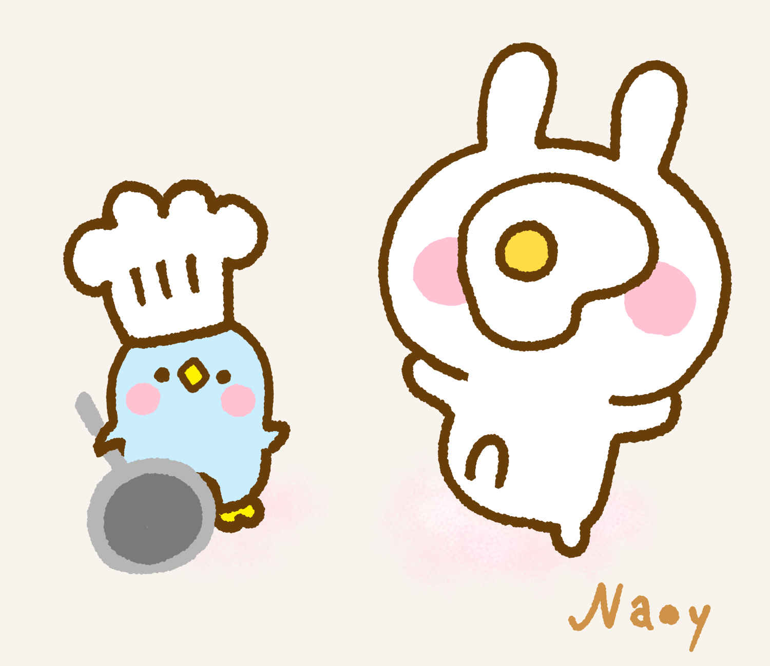 目玉焼きが・・・め・・・ Naoy - Illustrations ART street