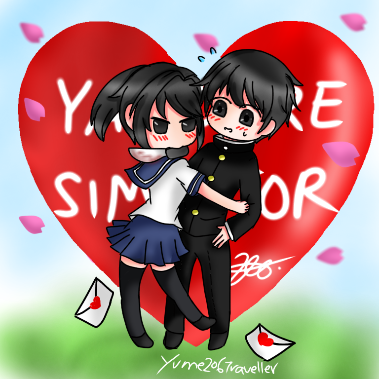 Yandere and Senpai Yume206Traveller - Illustrations ART street