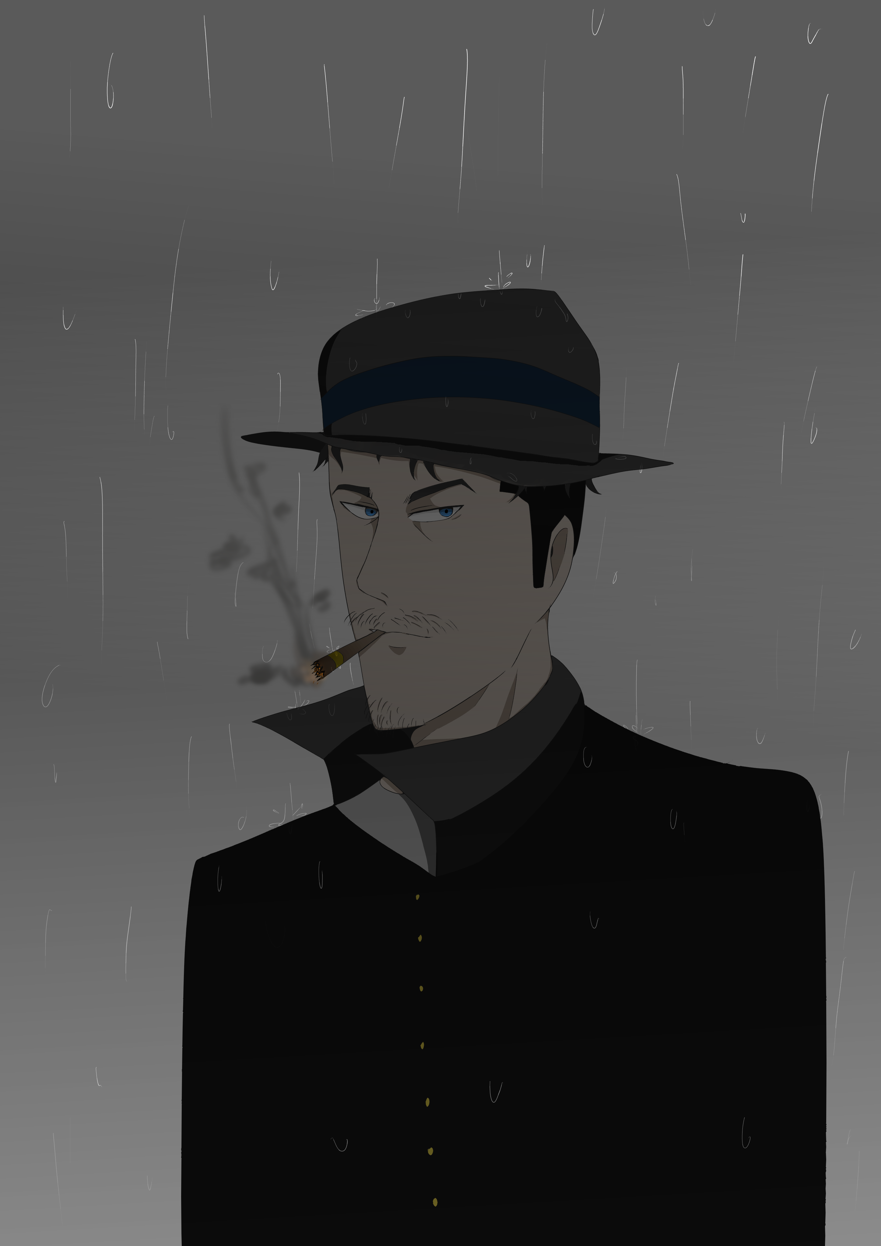 some noir man C.D.Crimson - Illustrations ART street