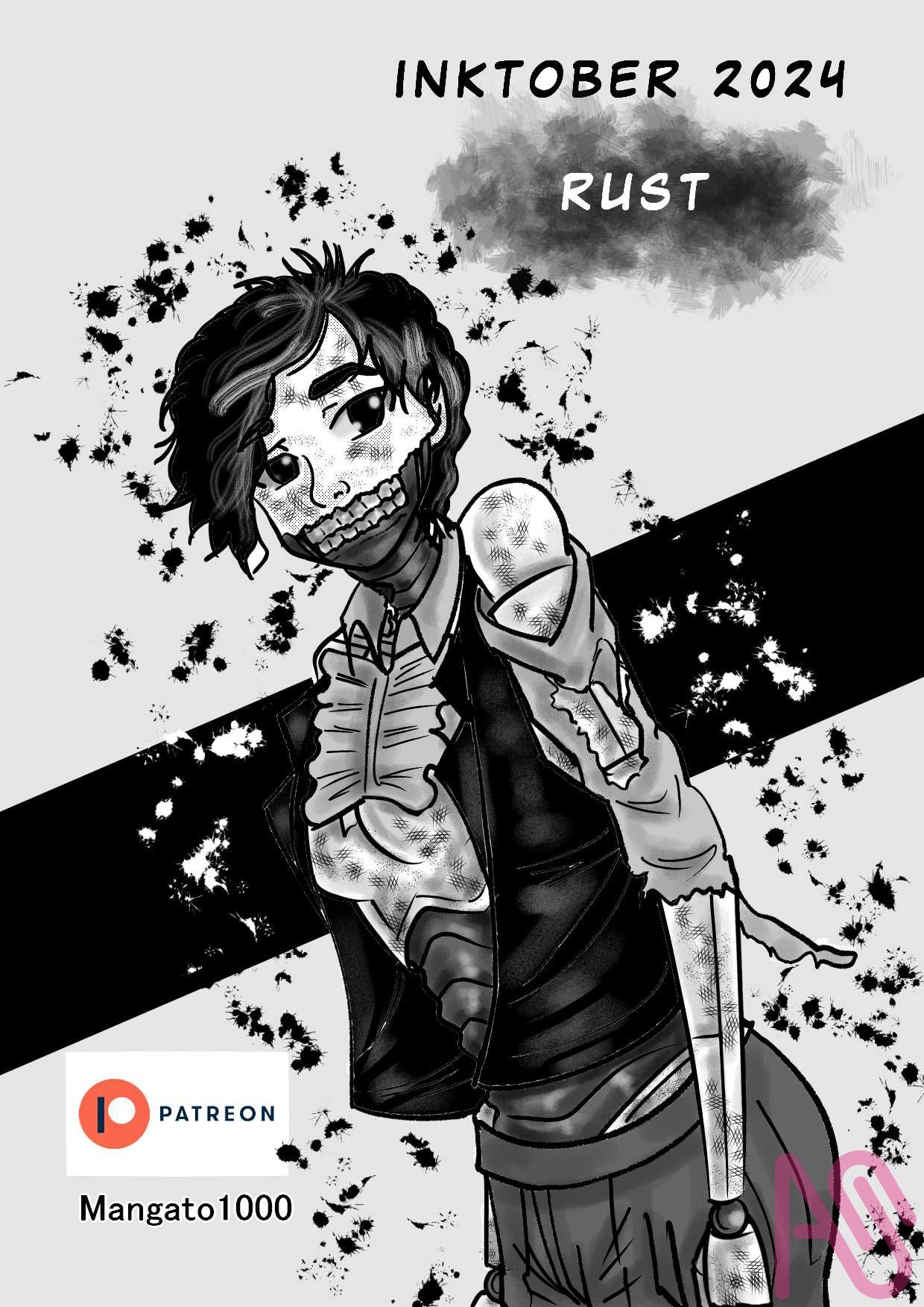 INKTOBER 2024 DAY 23 RUST mangato1000 - Illustrations ART street