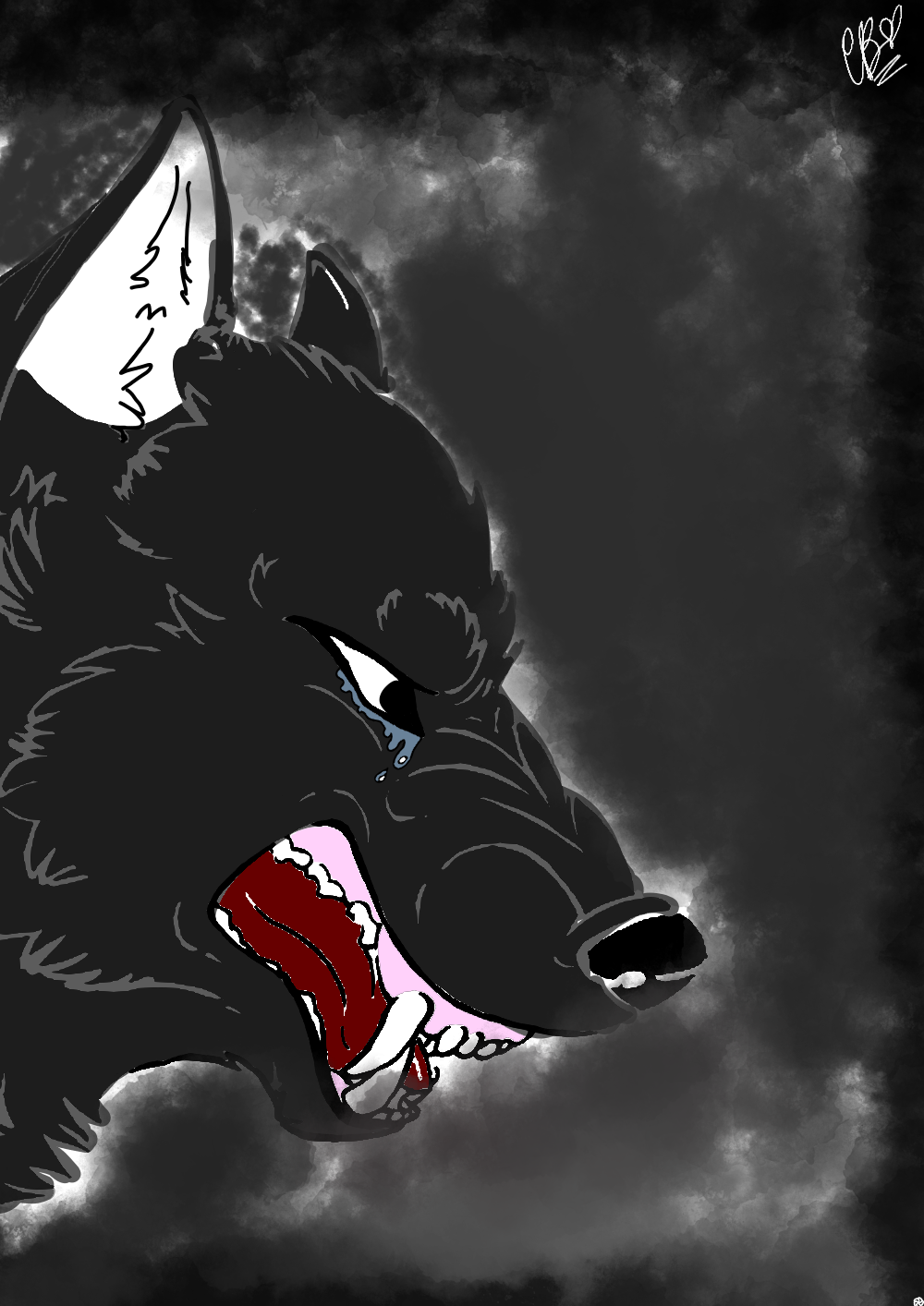 A wolves sorrow Bears tittle art - Illustrations ART street