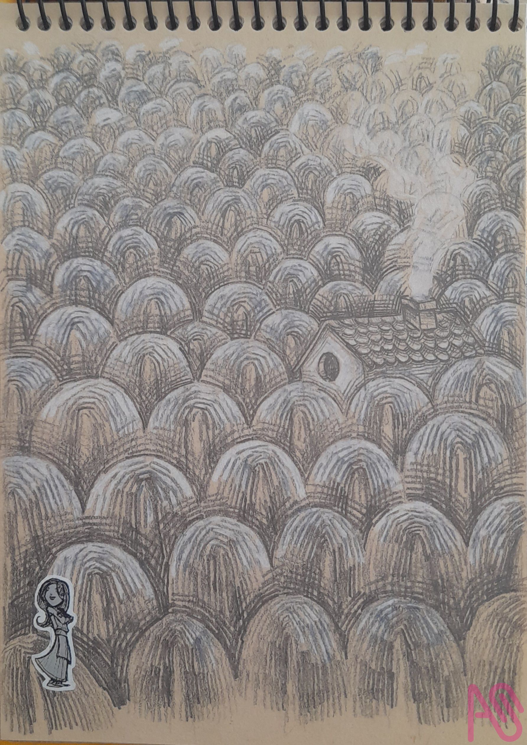 A hut deep in the forest Saba - Illustrations ART street