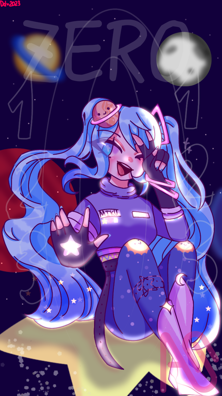 ZERO2023 (space miku redraw) YannDessuDraws - Illustrations ART street