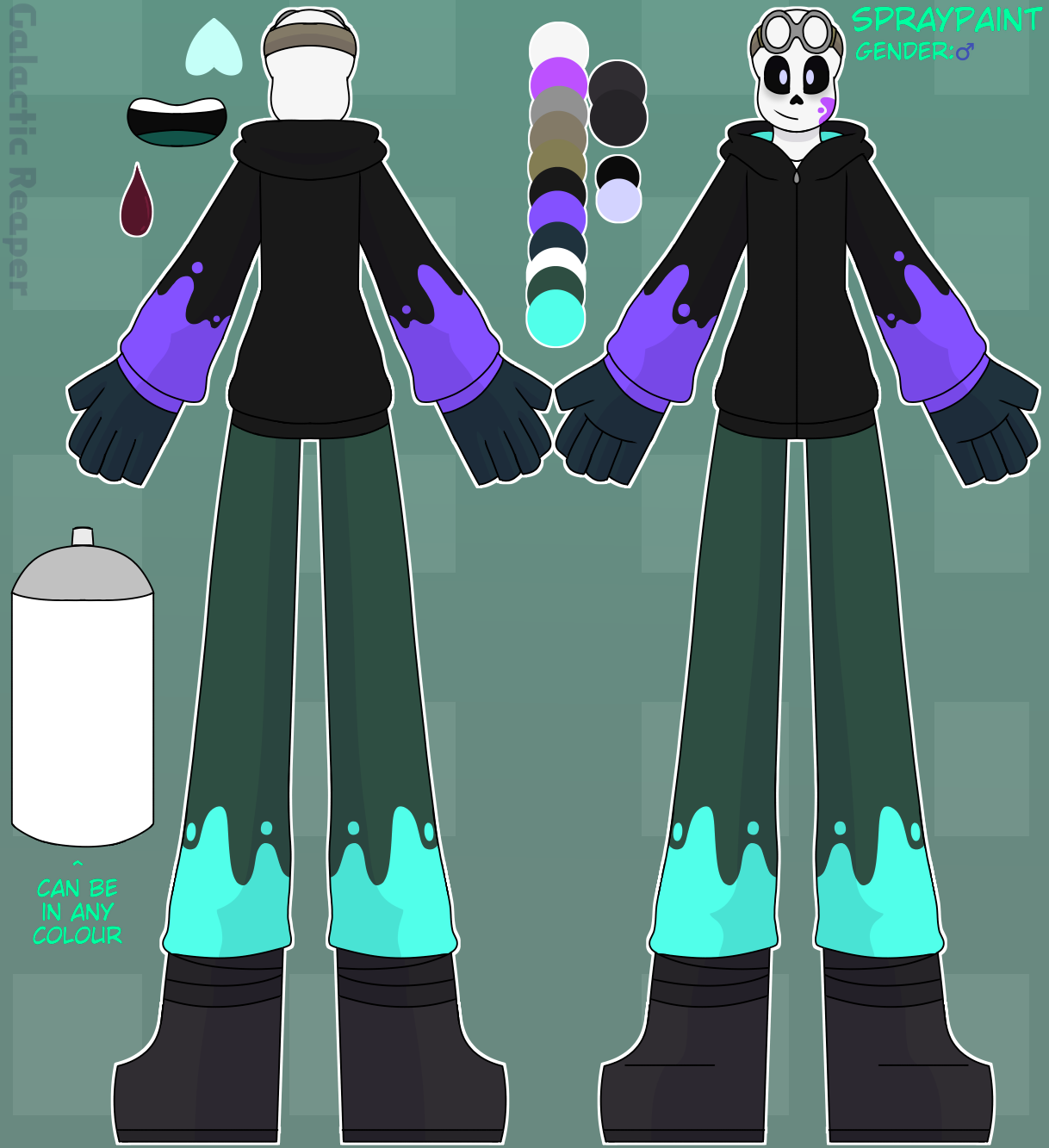 OC ref: Spraypaint (2022 redraw) Galactic Reaper - Illustrations ART street