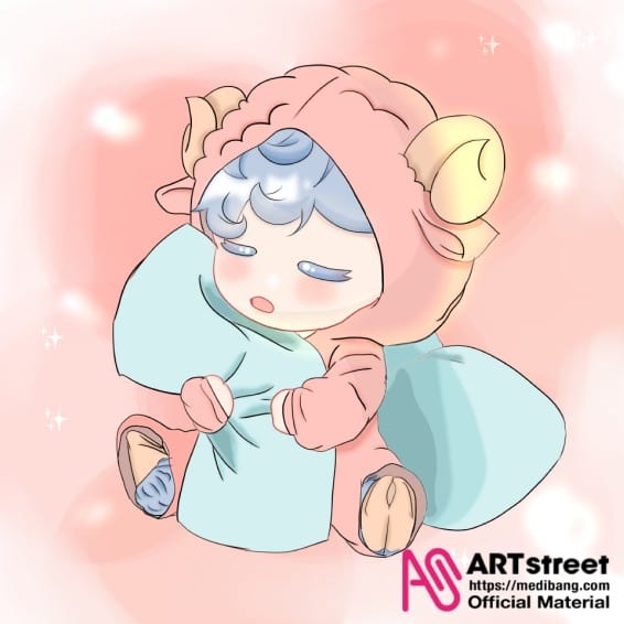 The Little Lamb Is Asleep KwaKhan - Illustrations ART street