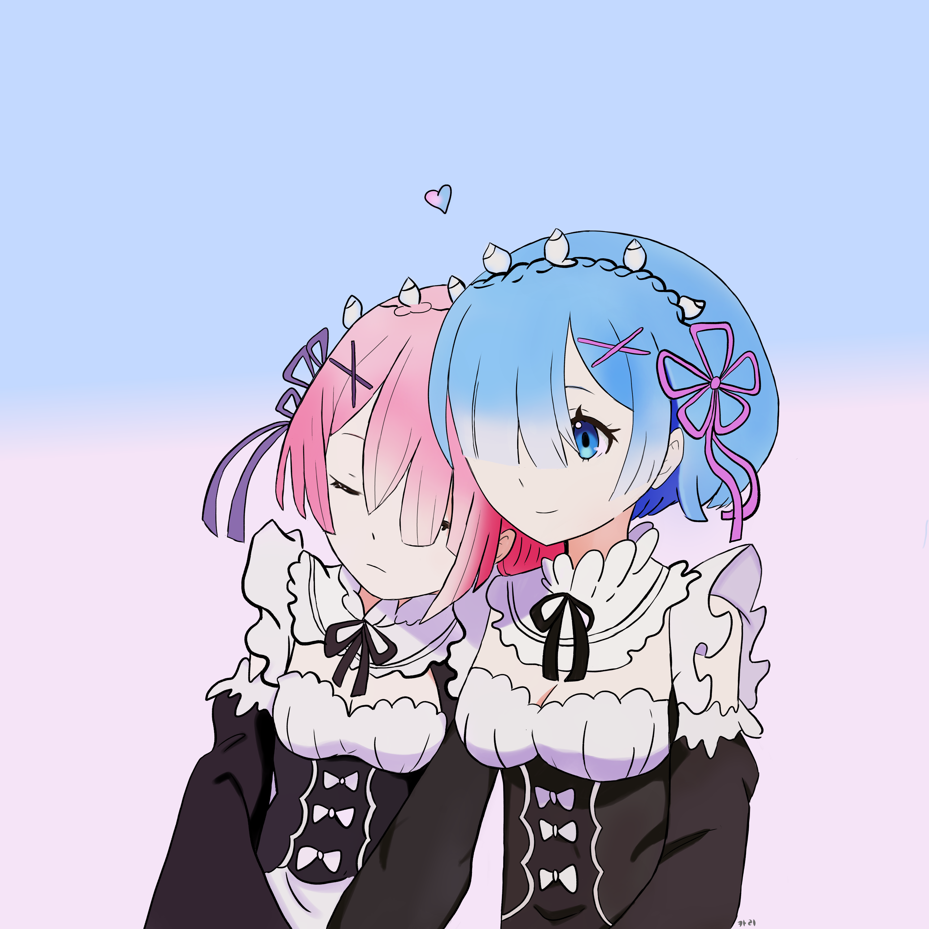 rEM and rAm 밥그릇 여신 - Illustrations ART street