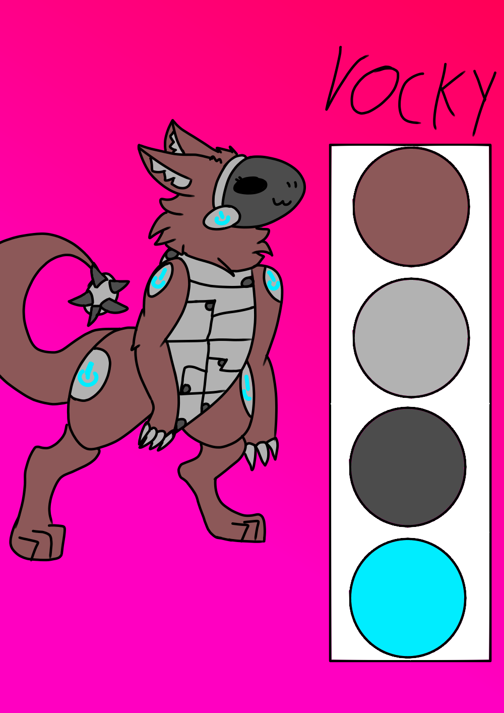 My oc Rocky reference sheet RaptørzSøul2009 - Illustrations ART street