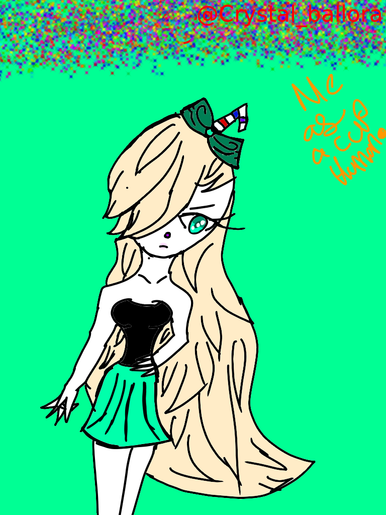 me lol as a cup human Crystal_ballora - Illustrations ART street