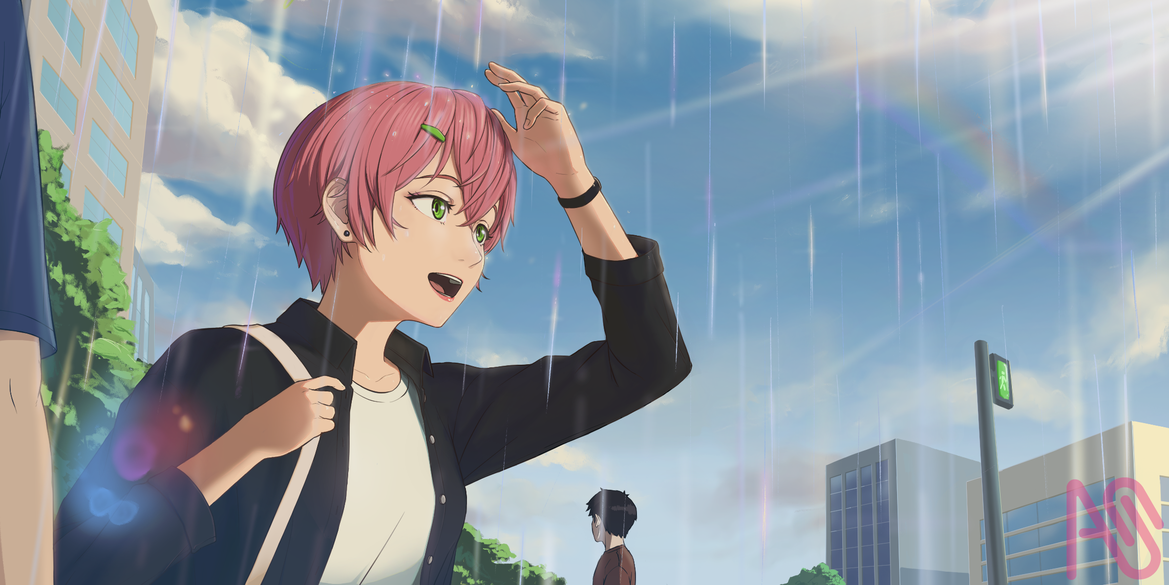 "love this peculiar weather!"🌦️🌈 kooraa - Illustrations ART street
