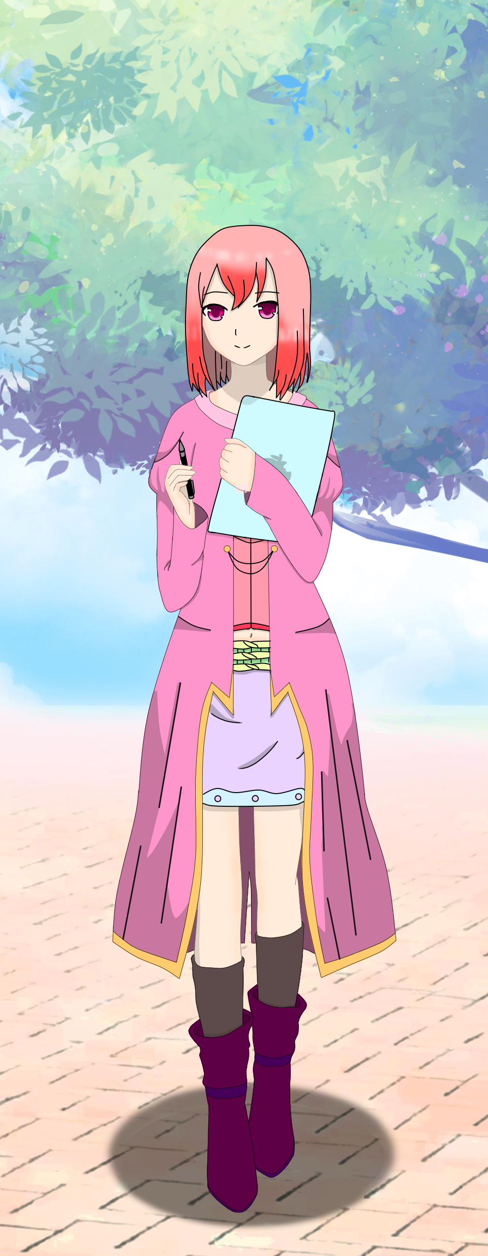 Aya-san Pink Pastel NEmi眠い - Illustrations ART street