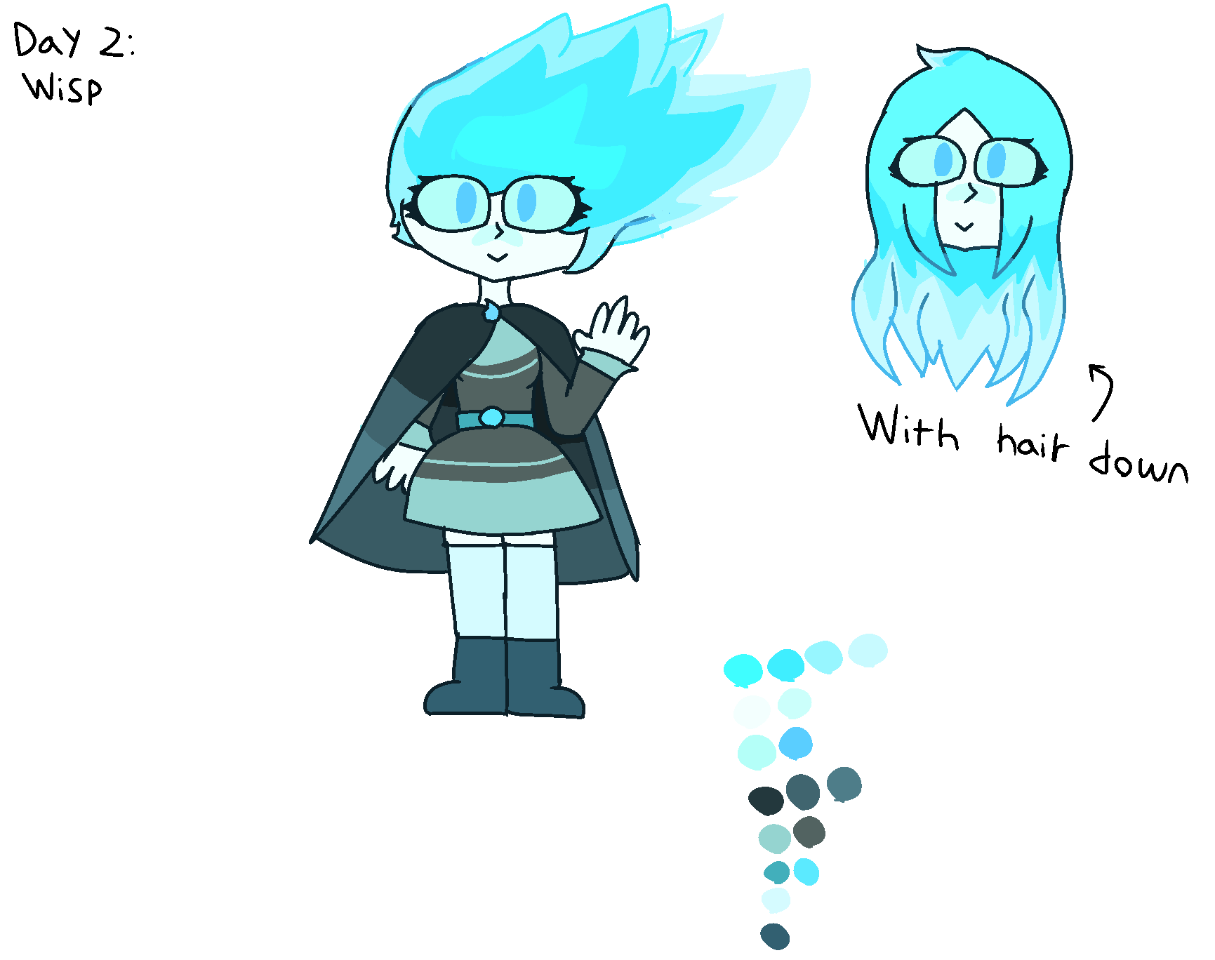 Day 2: Wisp (+new oc) ~The_Frenchiest_Fry_2~ - Illustrations ART street