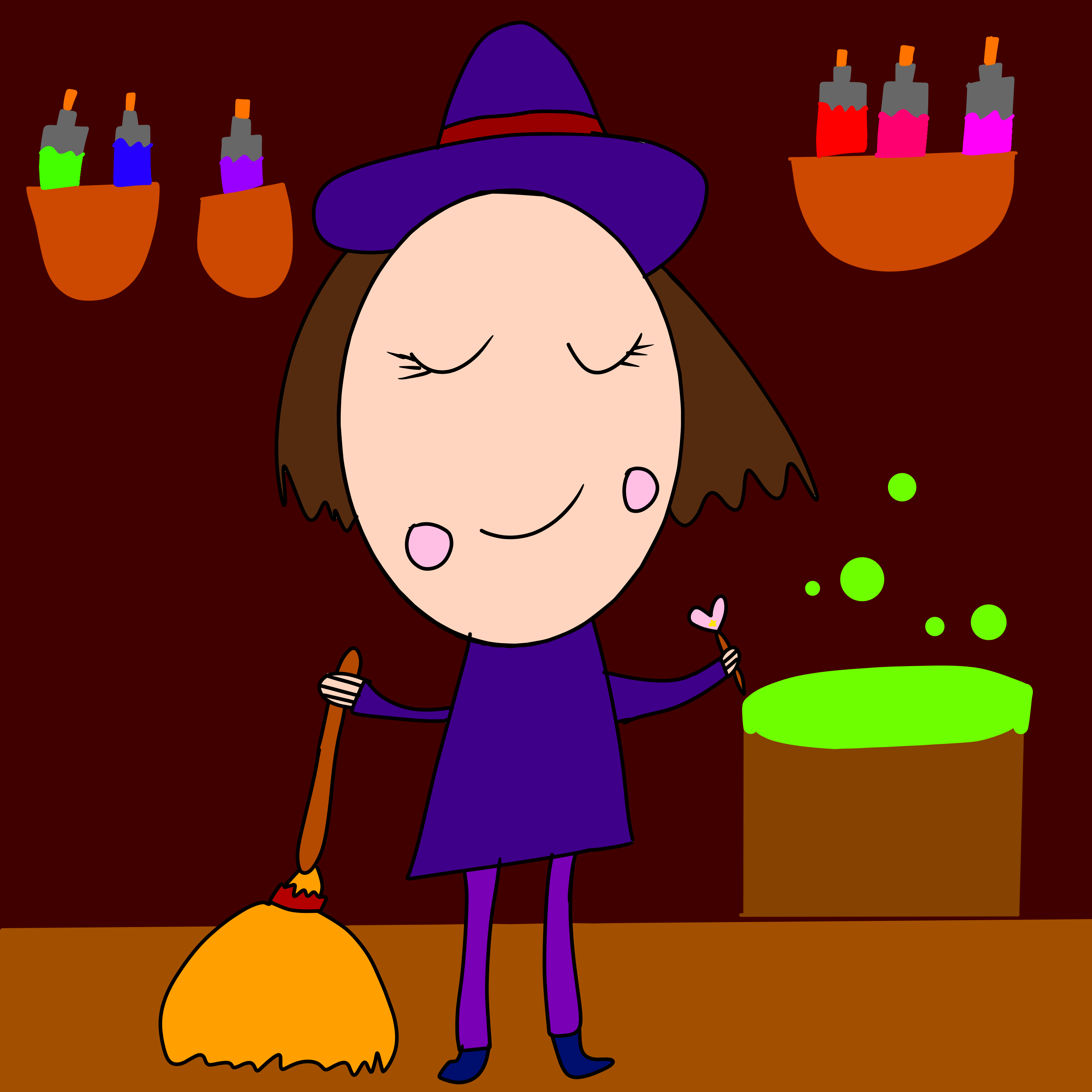 Chibi girl wizard Raya - Illustrations ART street