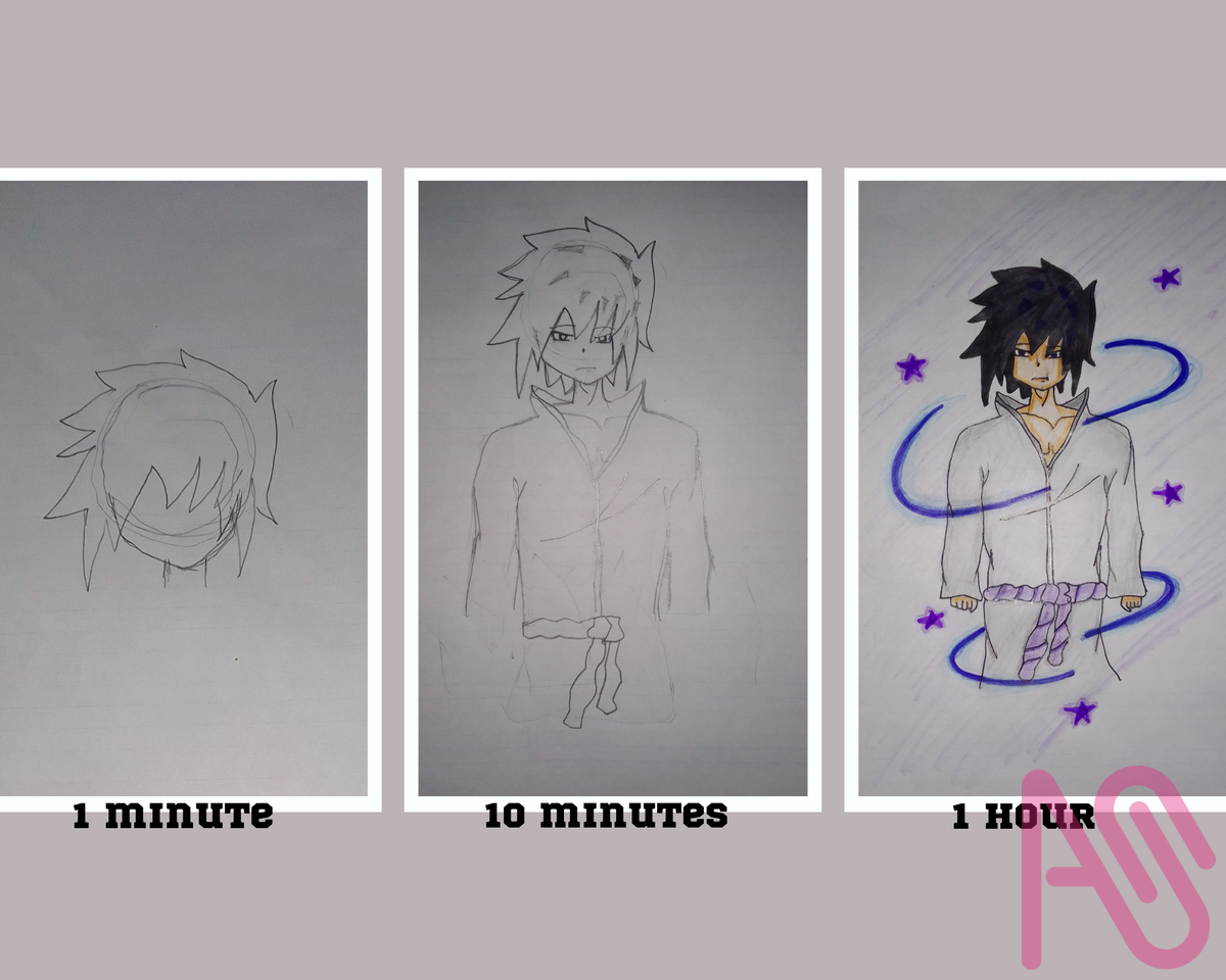 Drawing Anime Naruto Sasuke