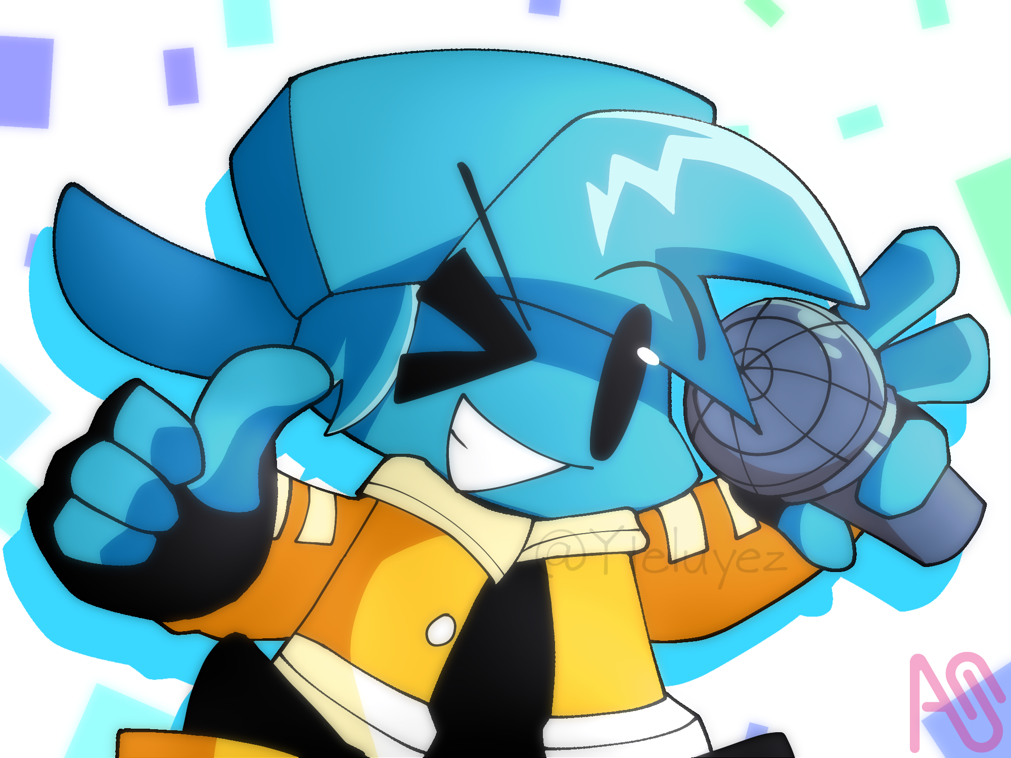 マイナスBF 3人組！【FNFファンアート】 Yieluyez - Illustrations ART street