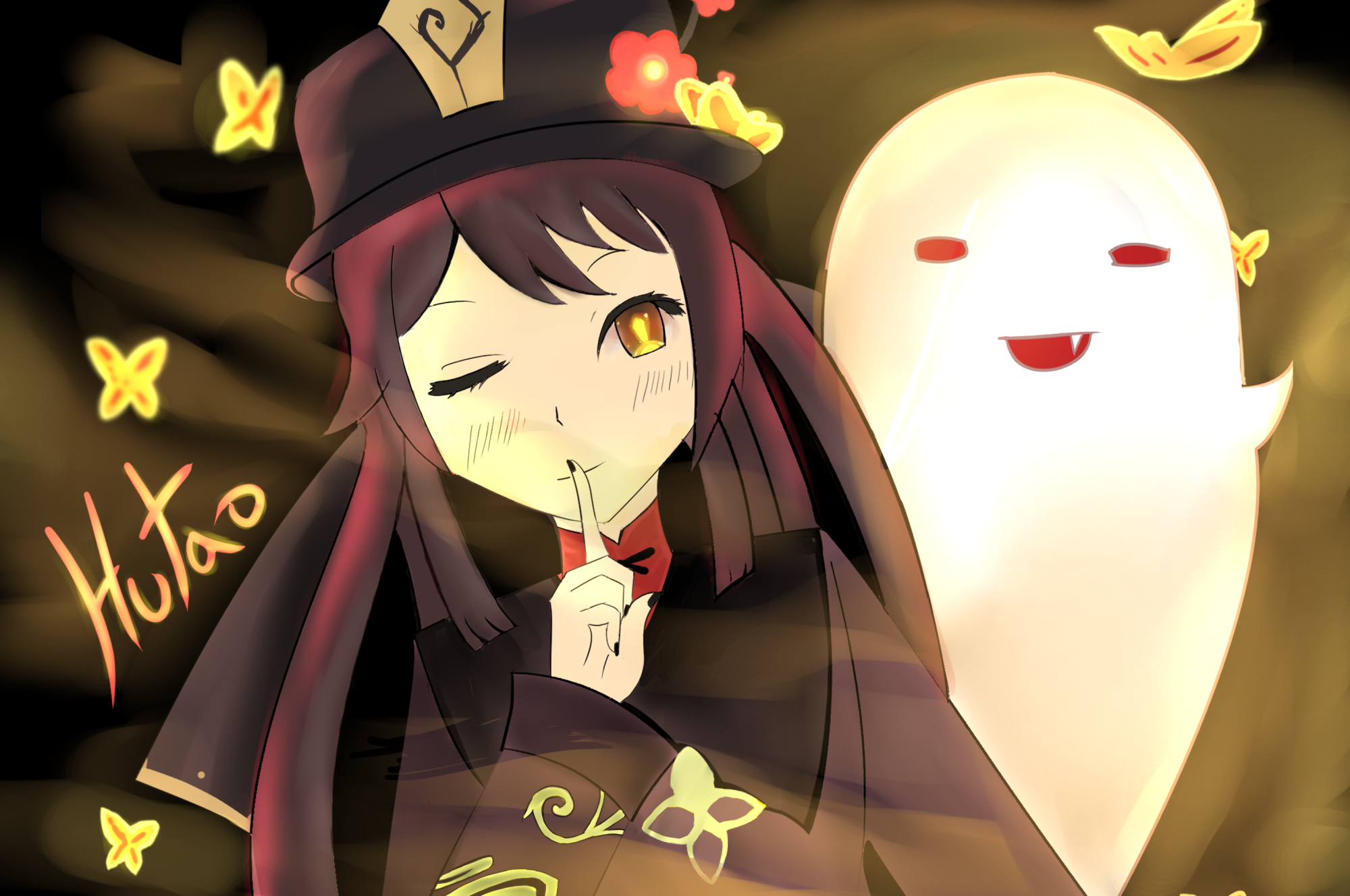 Hutao fanart Haruta - 插图 ART street
