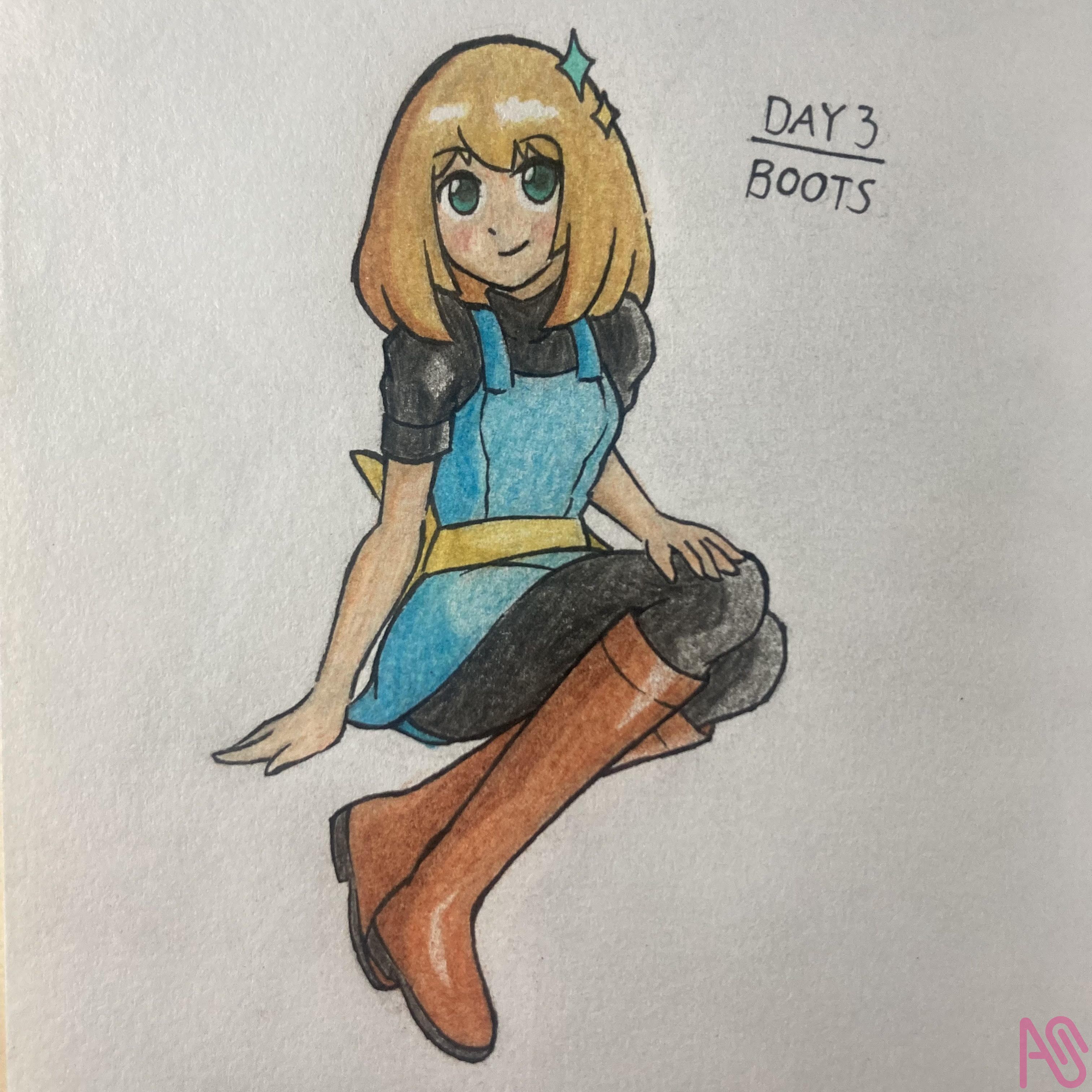 Inktober 2024 Day 3: Boots TheeDanTheMan - Illustrations ART street