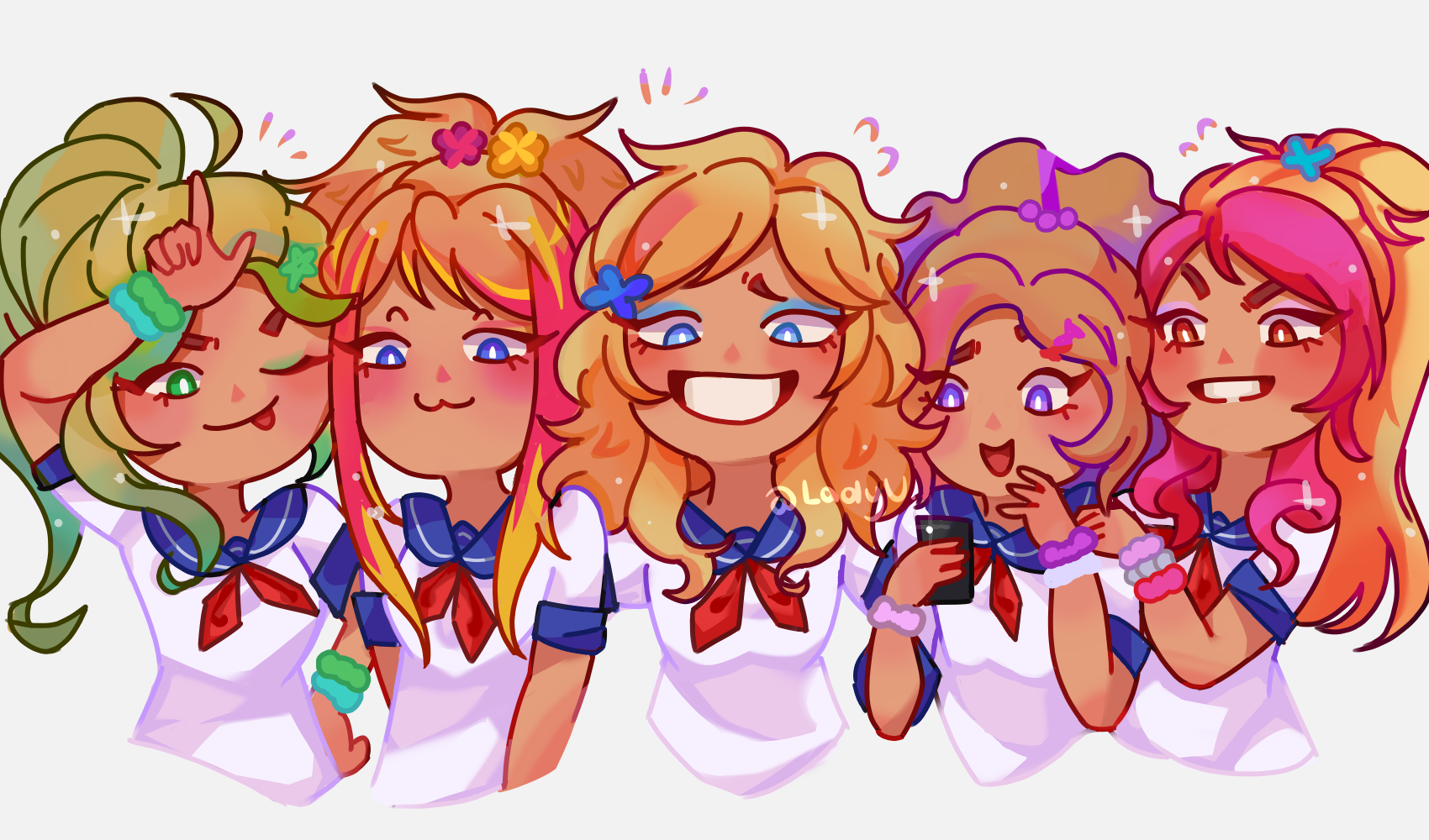 Bullies From Academi Highschool Ladyuniquecorn - Illustrations ART street