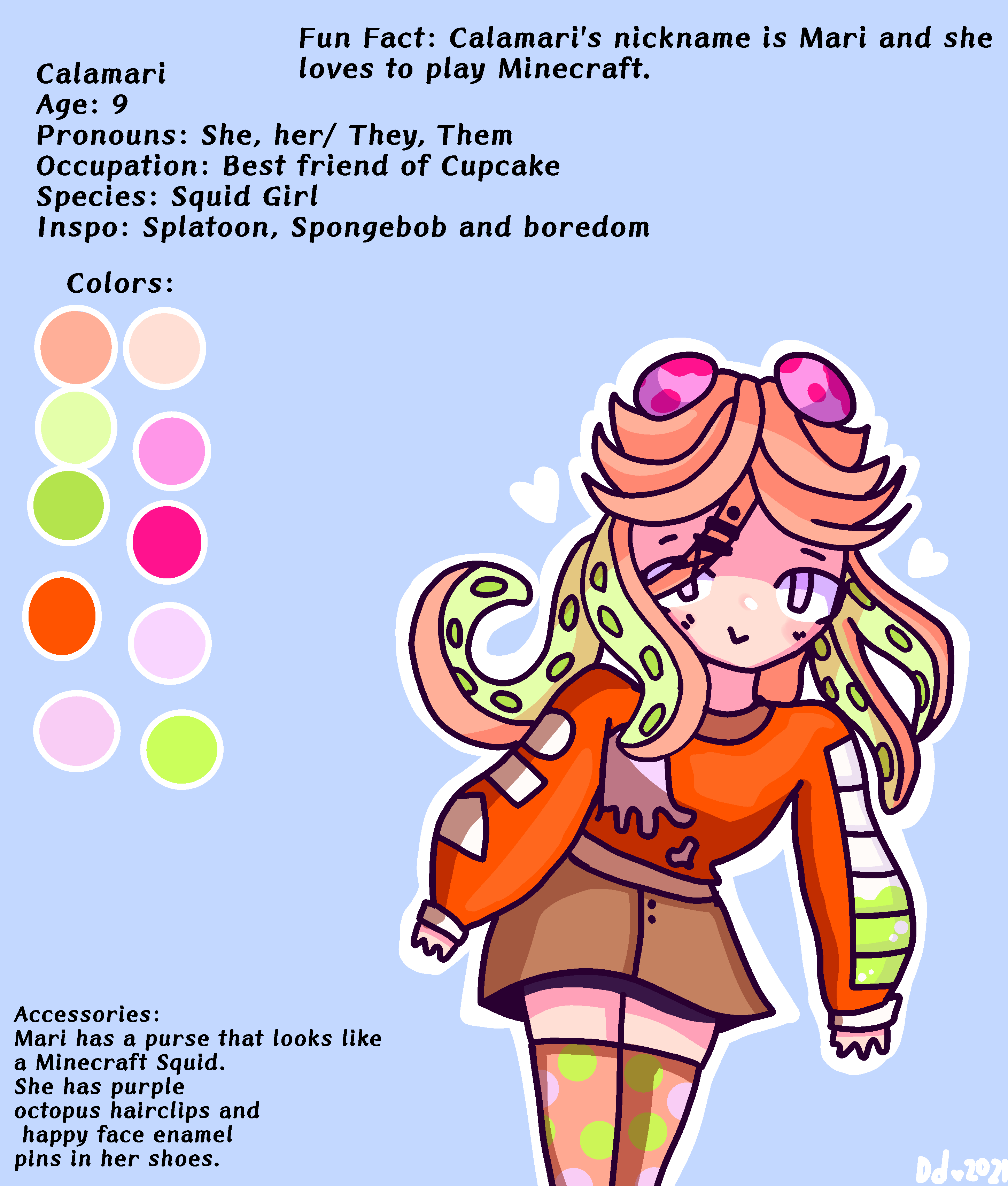Calamari ref sheet YannDessuDraws - 插图 ART street
