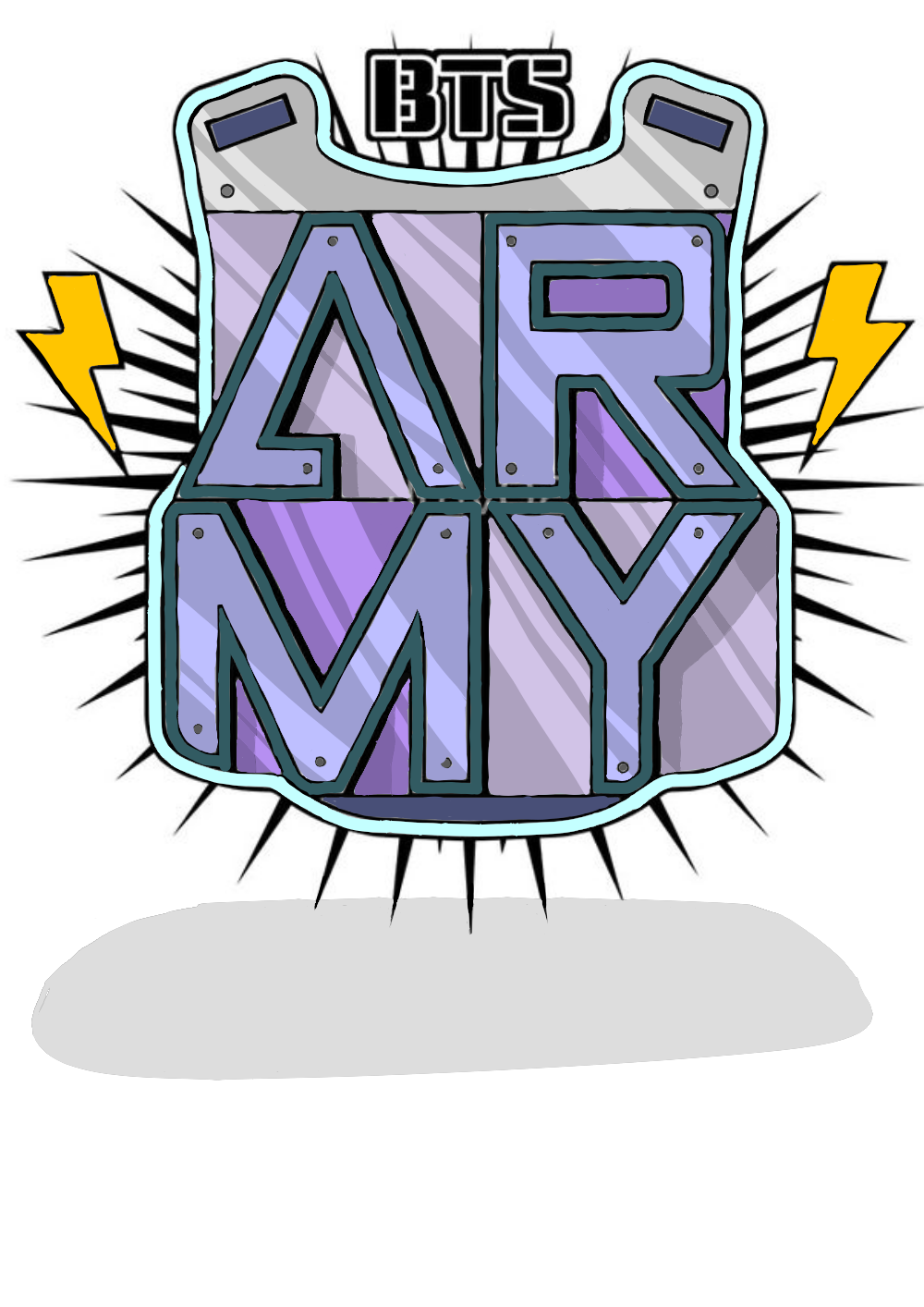 BTS. ARMY Logo Resyel Macadat - Illustrations ART street
