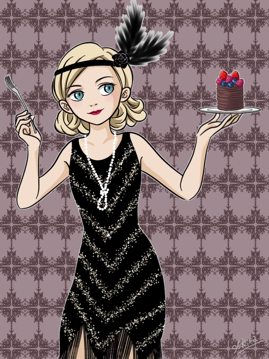 Flapper Girl & Chocolate Cake くるきら@低浮上 - Illustrations ART street
