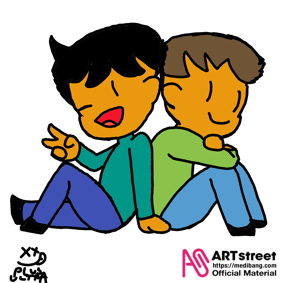 Chibi Boy And Girl Hugging