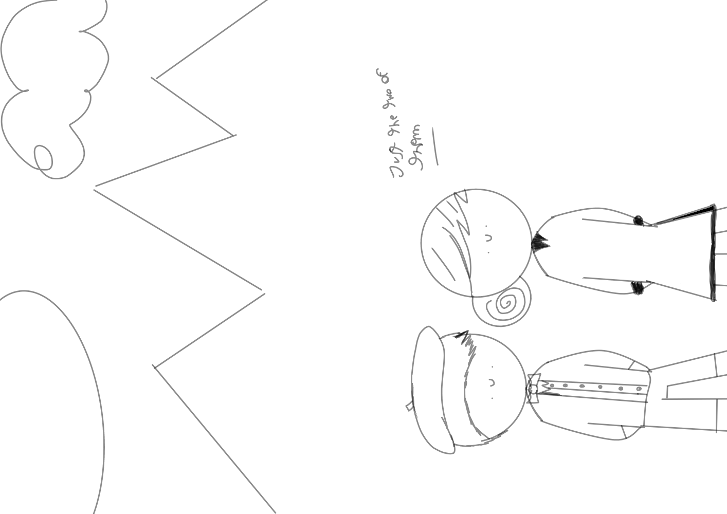 Just the two of them but better Useless Drawings - Illustrations ART street