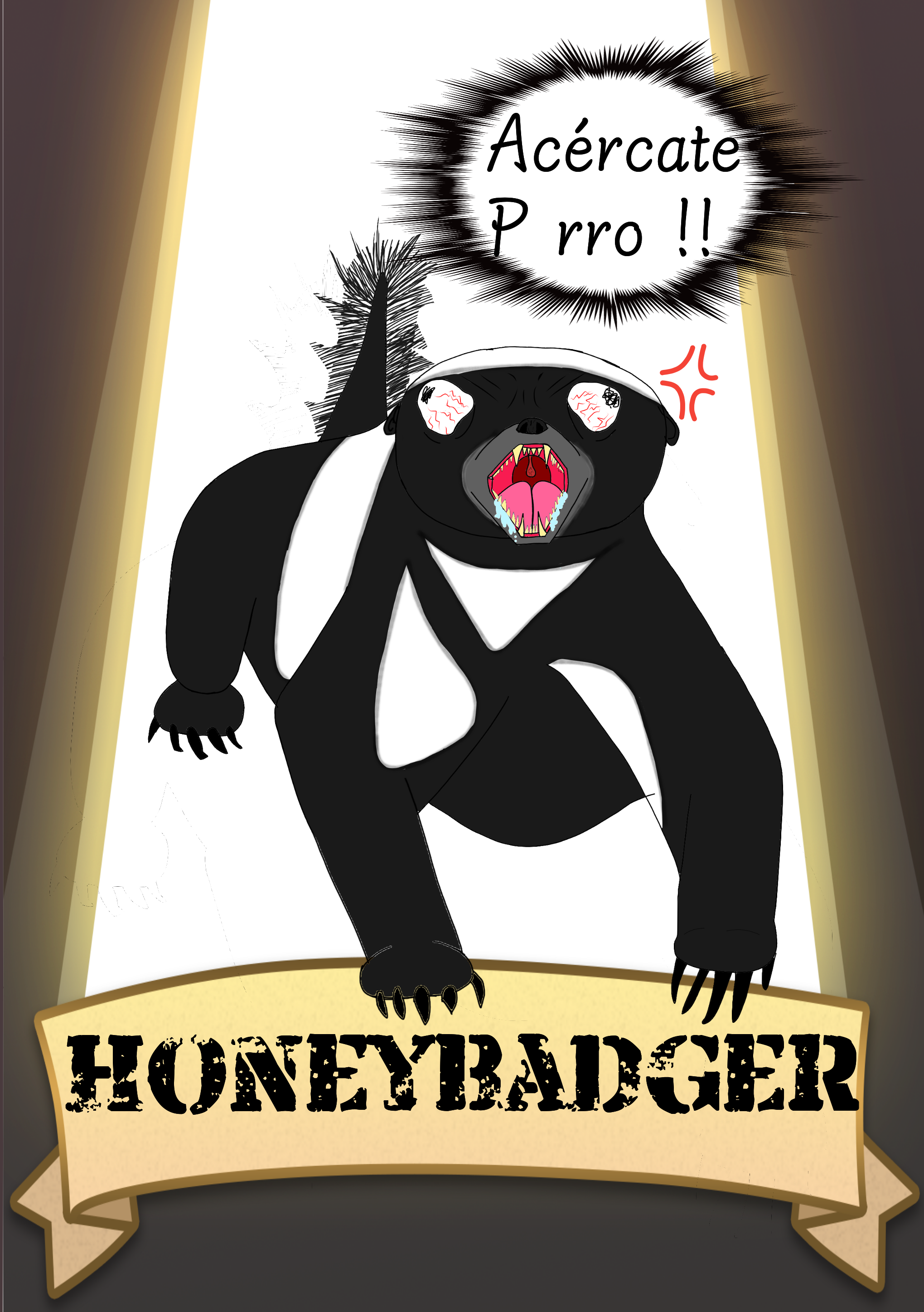 Averge Honeybadger Nachosaurio - 插图 ART street