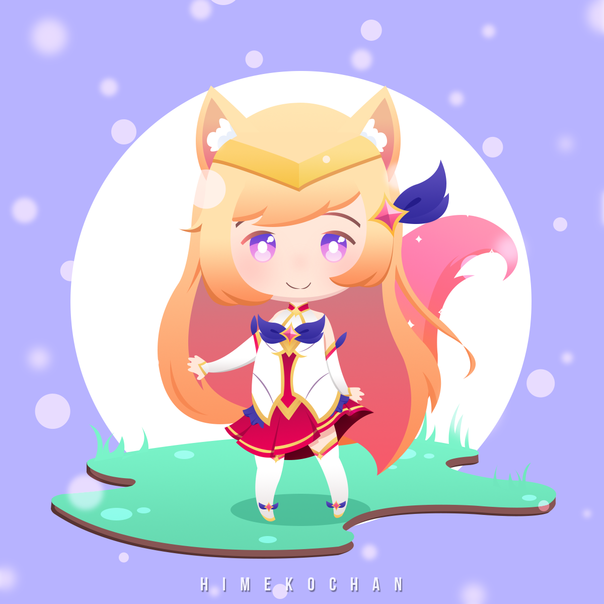 Ahri Chibi Wallpaper