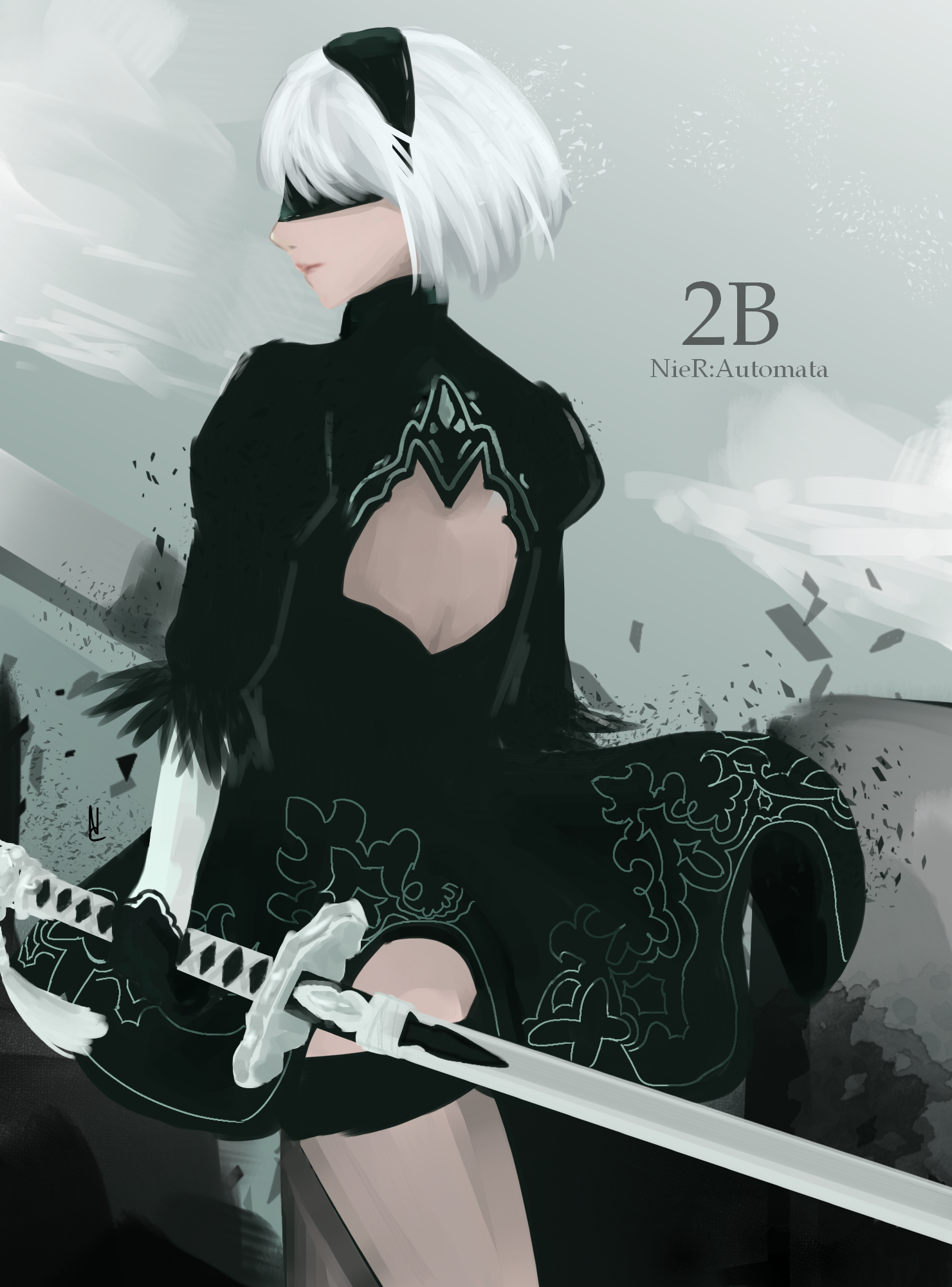 2B Neko Celleng - Illustrations ART street