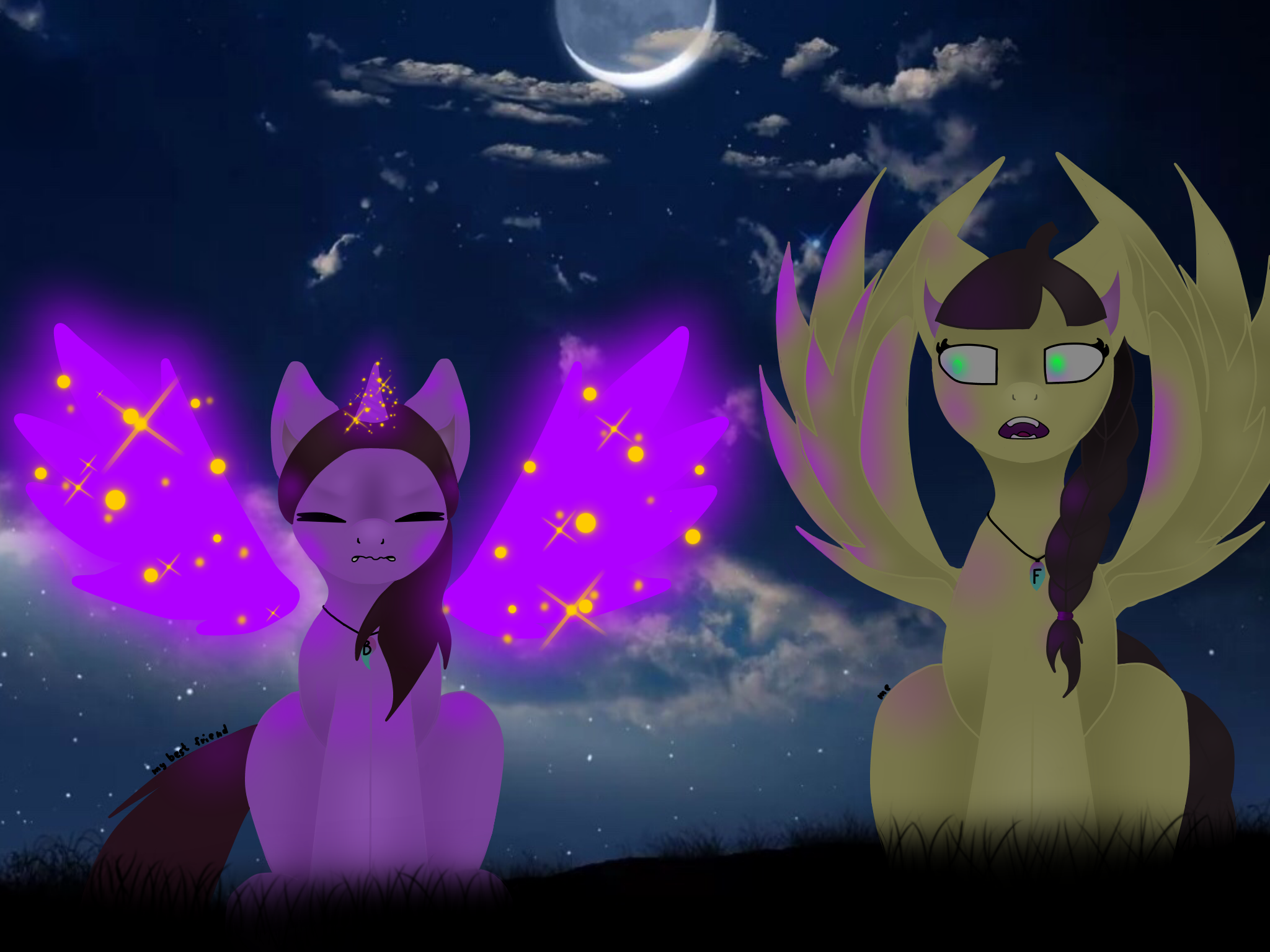 Me and my best friend in mlp style Tamara - Illustrations ART street