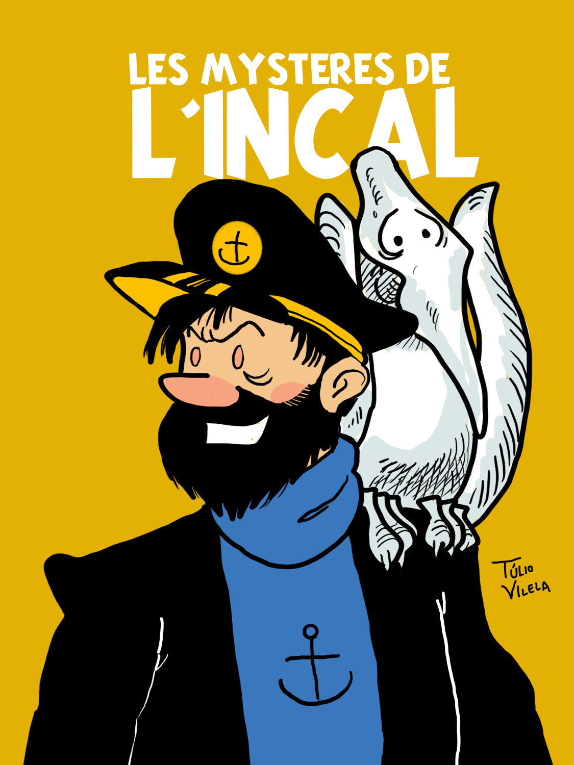 Captain Haddock and Deepo Tulio_Vilela - Illustrations ART street
