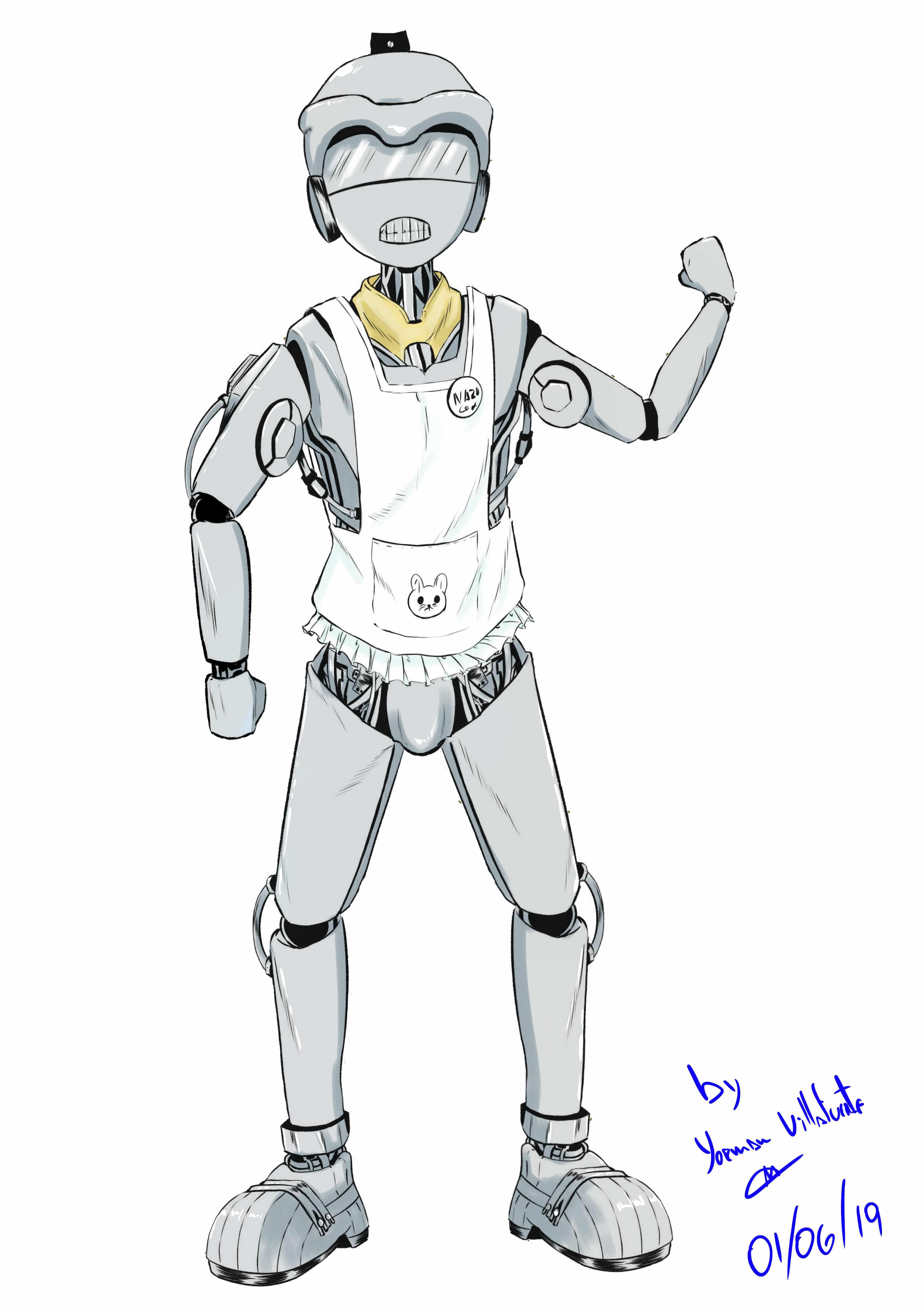 robotmaid Yorman villafuerte - Illustrations ART street